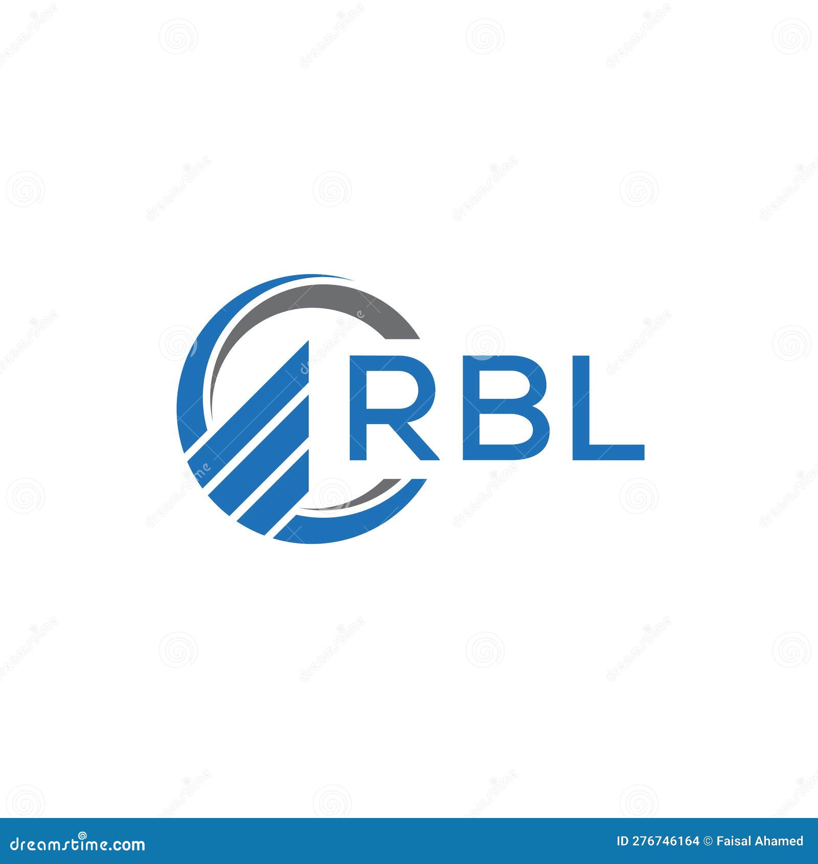 RBL Abstract Technology Logo Design on White Background. RBL Creative ...