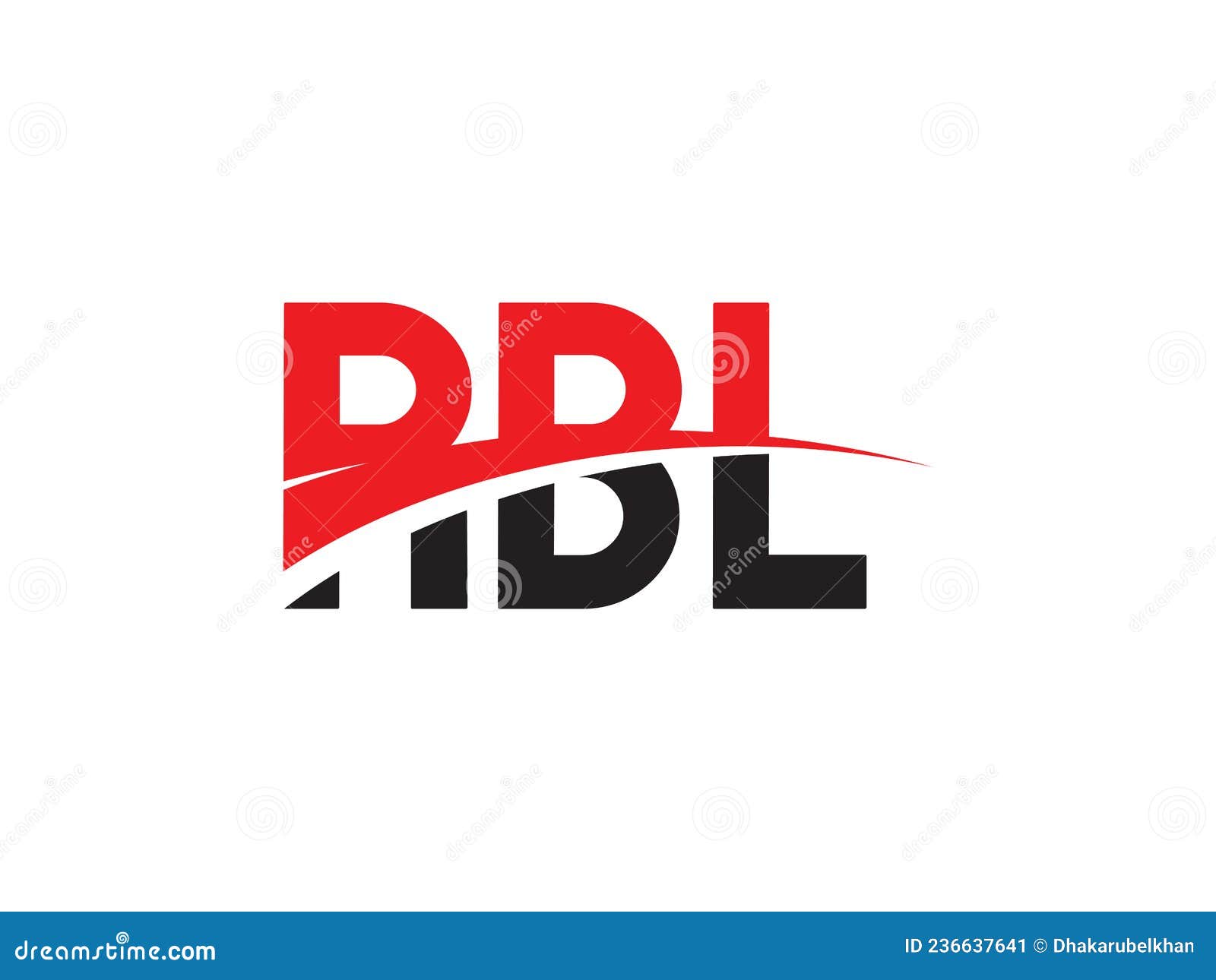 RBL Letter Initial Logo Design Vector Illustration Stock Vector ...