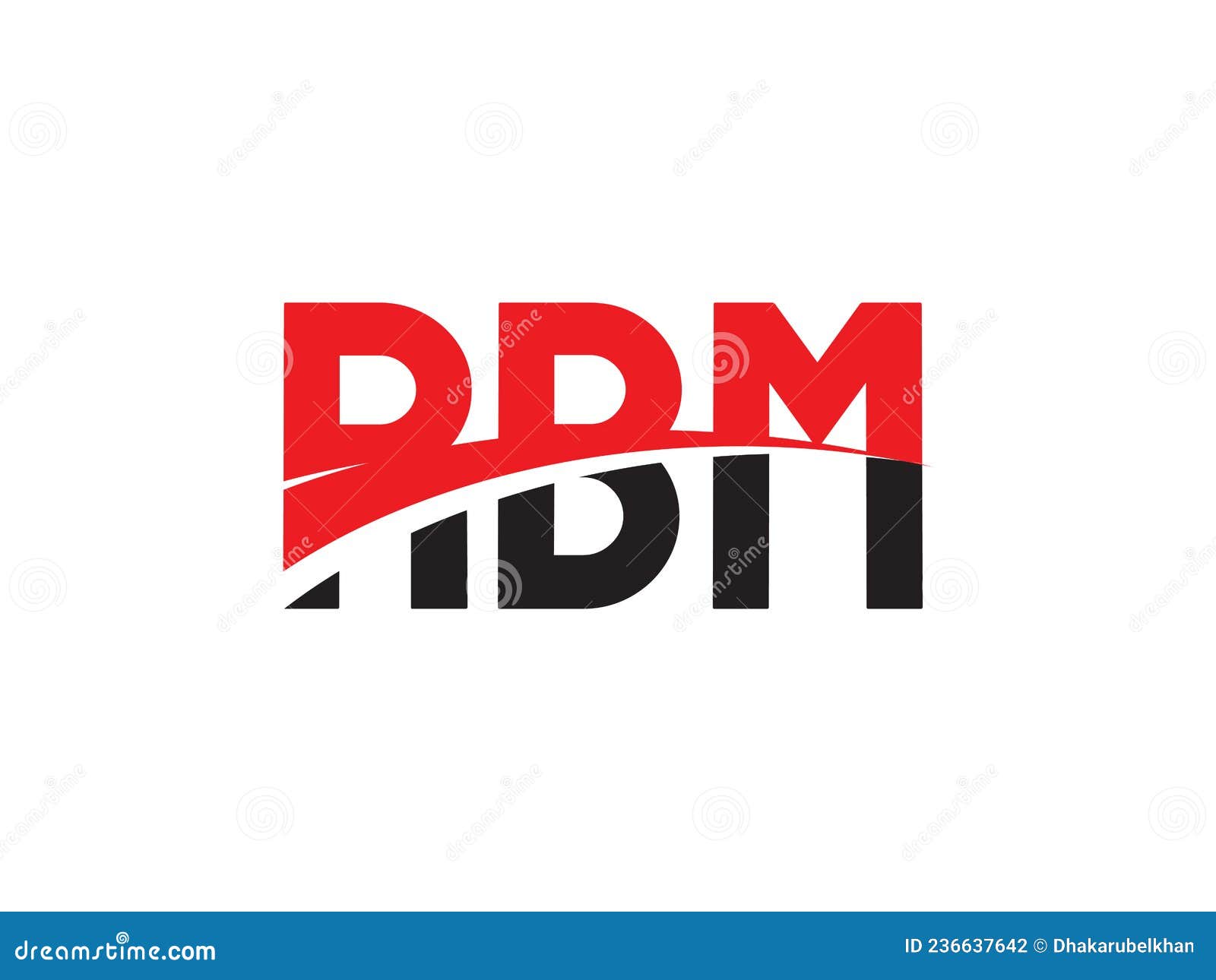 RBM Letter Initial Logo Design Vector Illustration Stock Vector ...