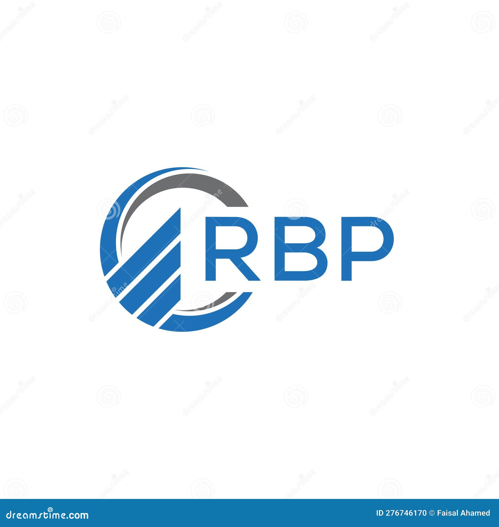 RBP Abstract Technology Logo Design on White Background. RBP Creative ...