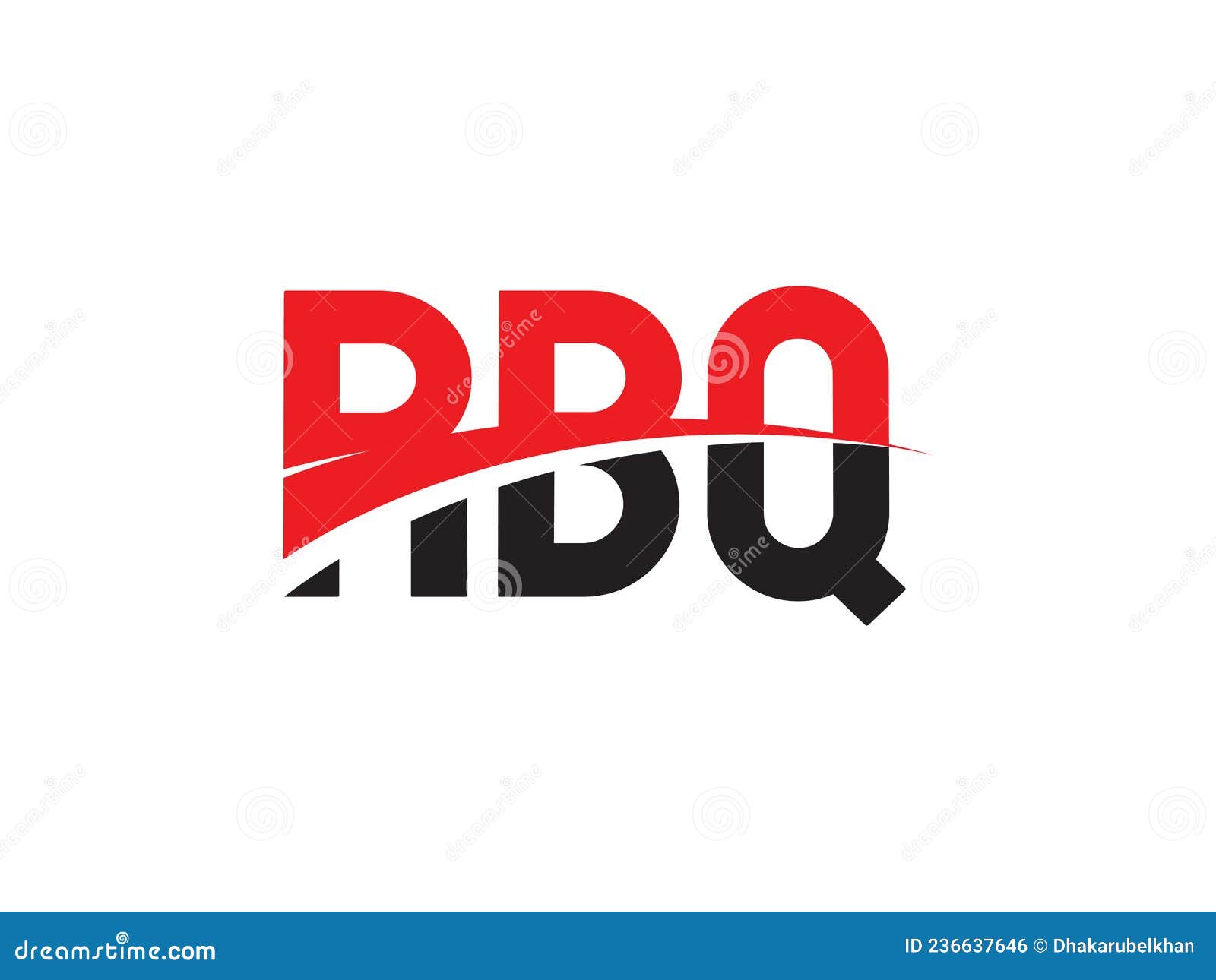 RBQ Letter Initial Logo Design Vector Illustration Stock Vector ...