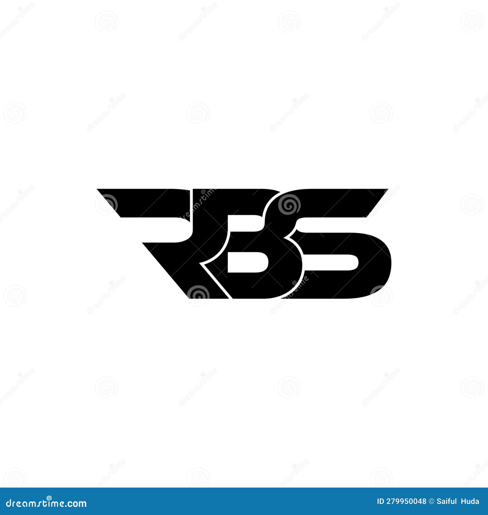 RBS Letter Monogram Logo Design Vector Stock Vector - Illustration of ...