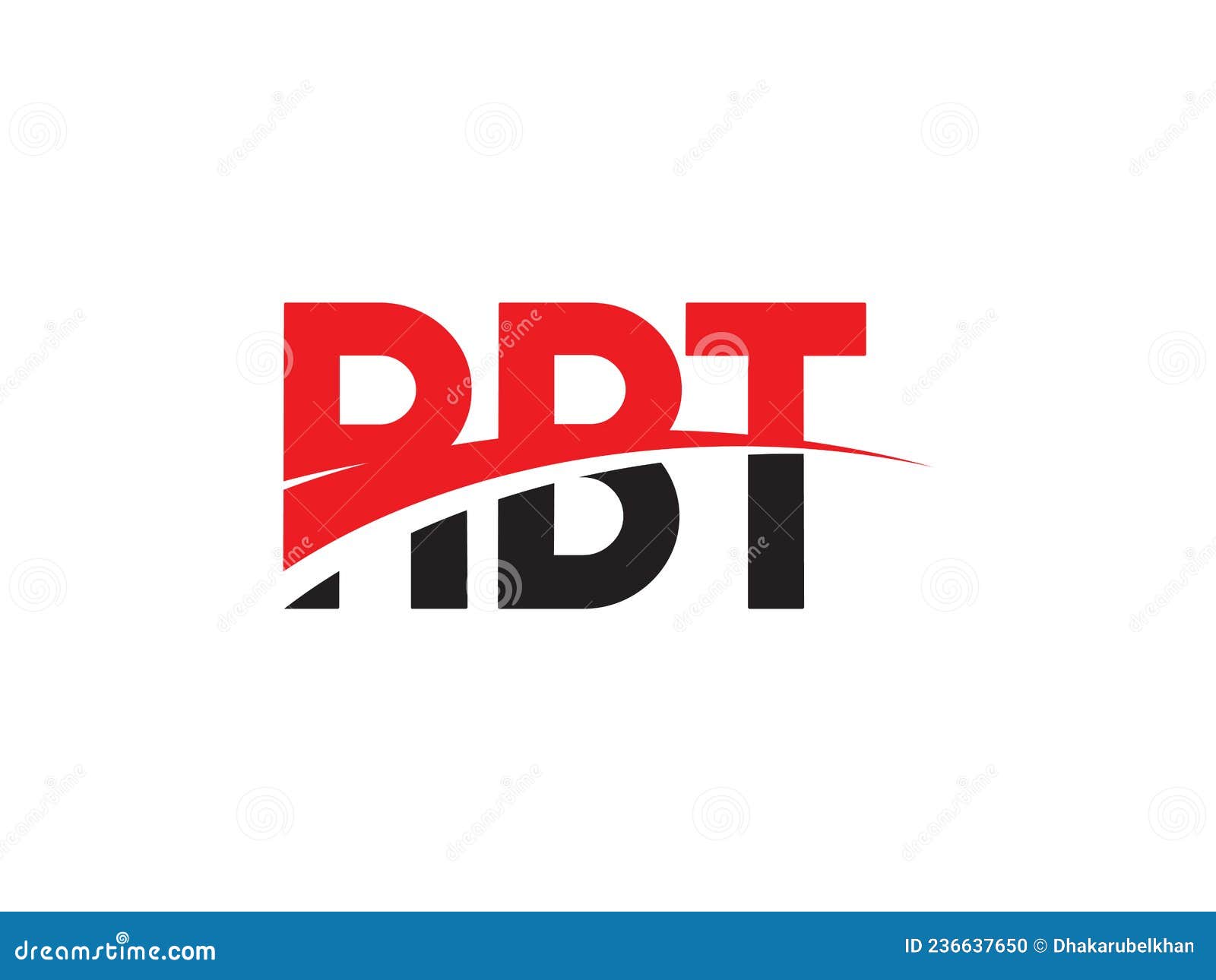 RBT Letter Initial Logo Design Vector Illustration Stock Vector ...