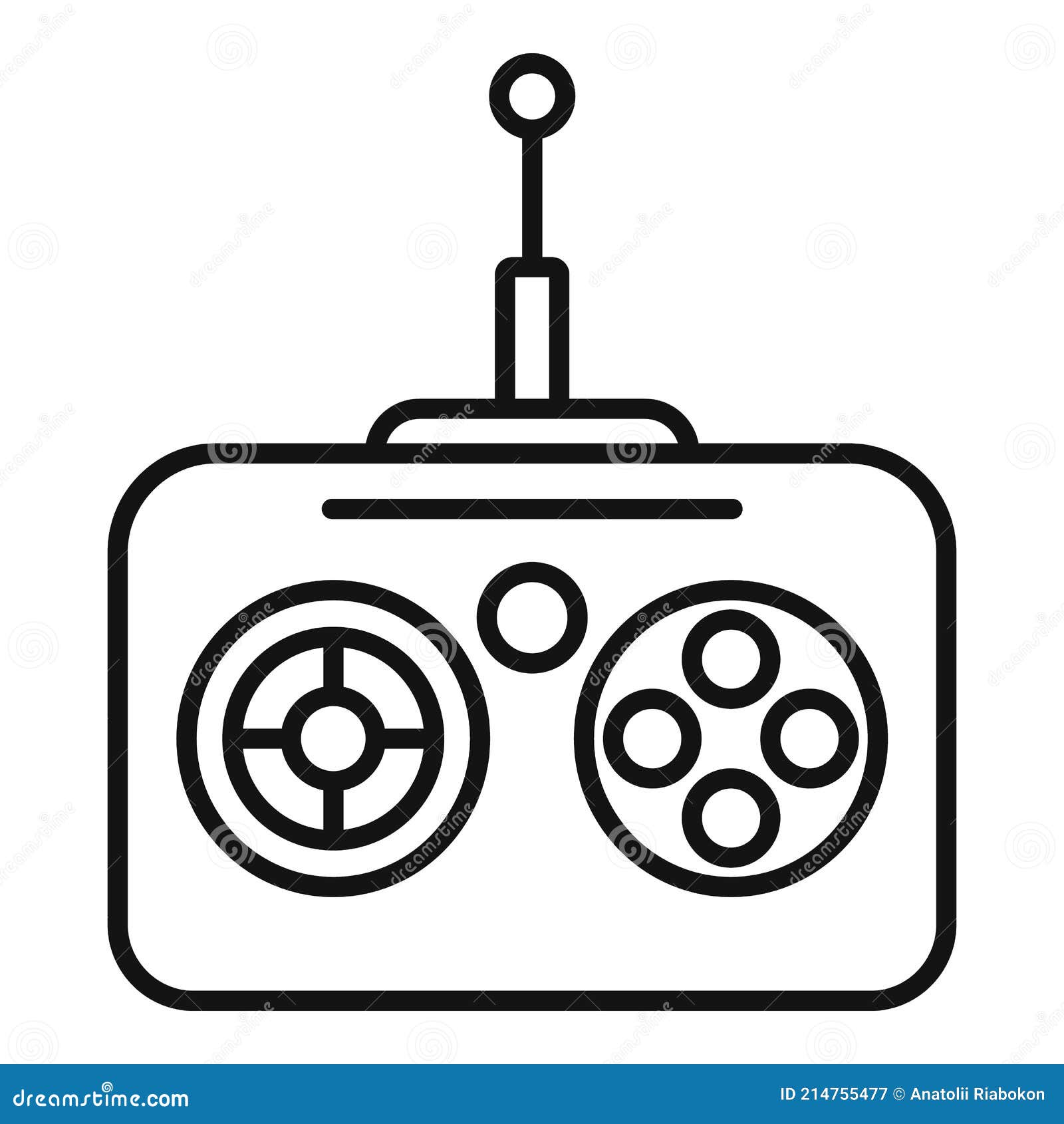 Rc Car Remote Control Icon, Outline Style Stock Vector - Illustration ...