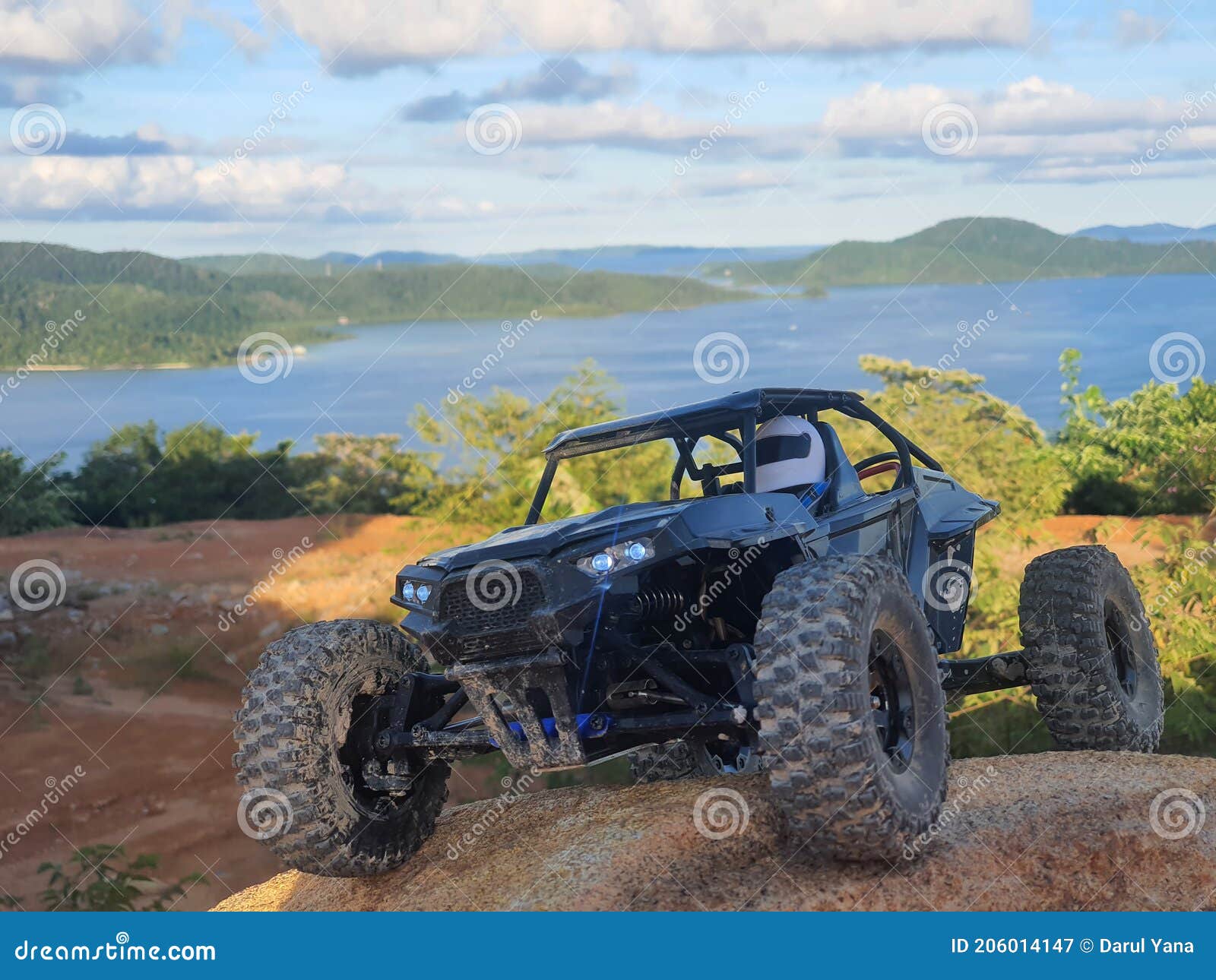 Rc car on the rock stock image. Image of sports, racing - 206014147