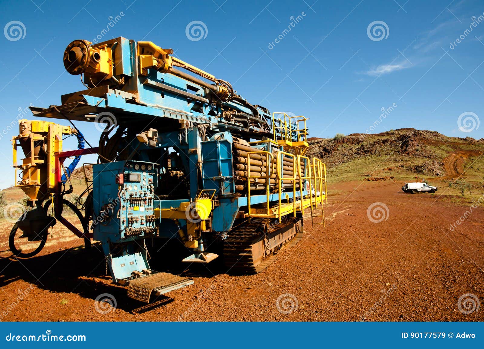 RC Drill Rig stock image. Image of pilbara, geology, drilling - 90177579