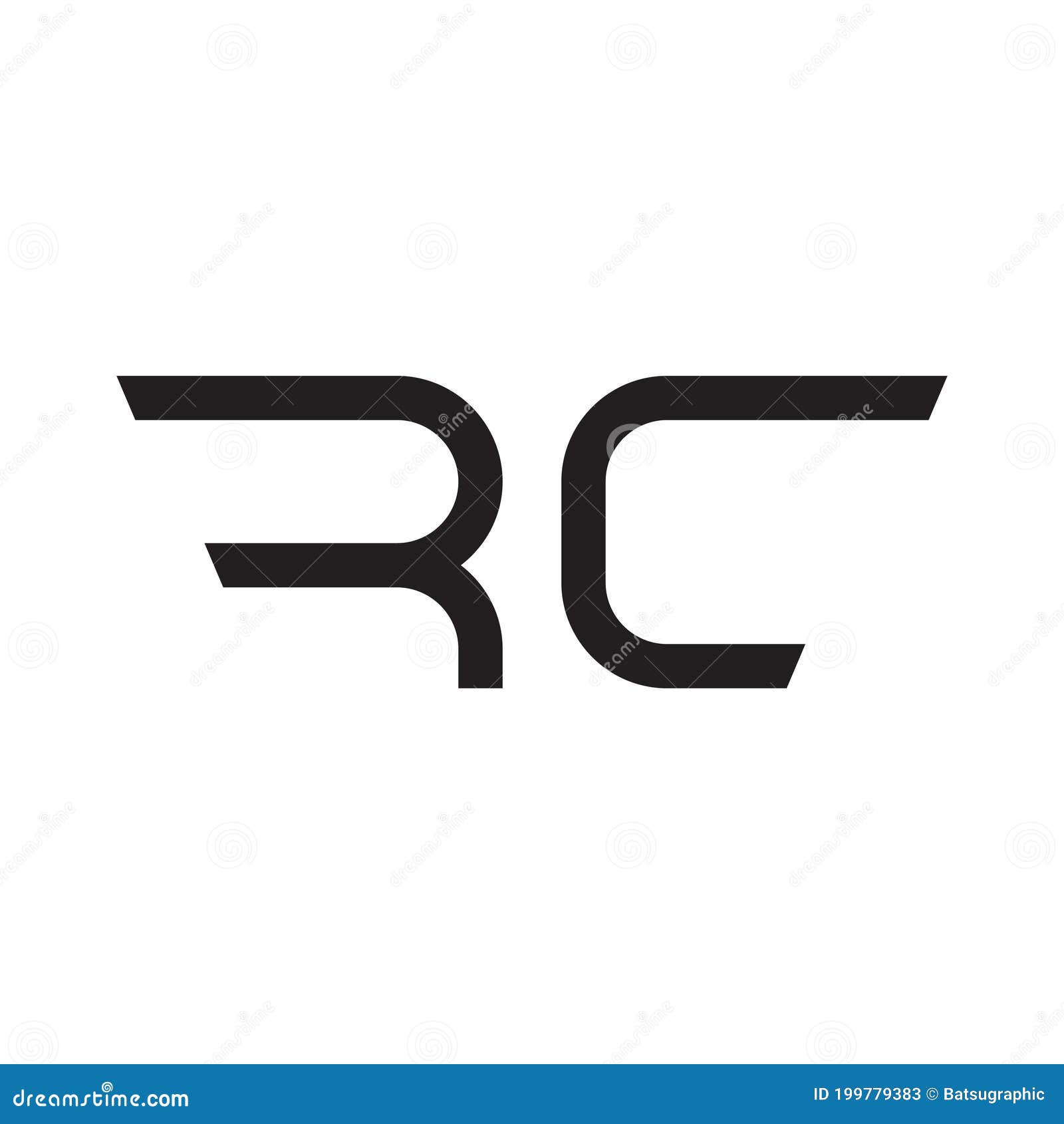 Rc Initial Letter Vector Logo Icon Stock Vector - Illustration of ...