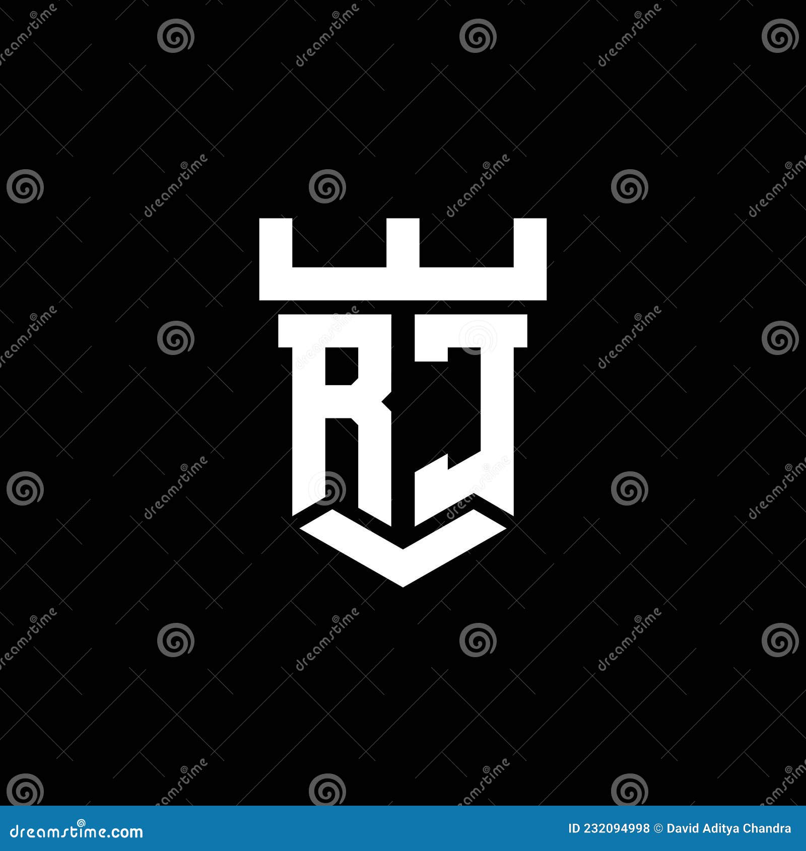 RC Logo Letter Castle Shape Style Stock Vector - Illustration of ...