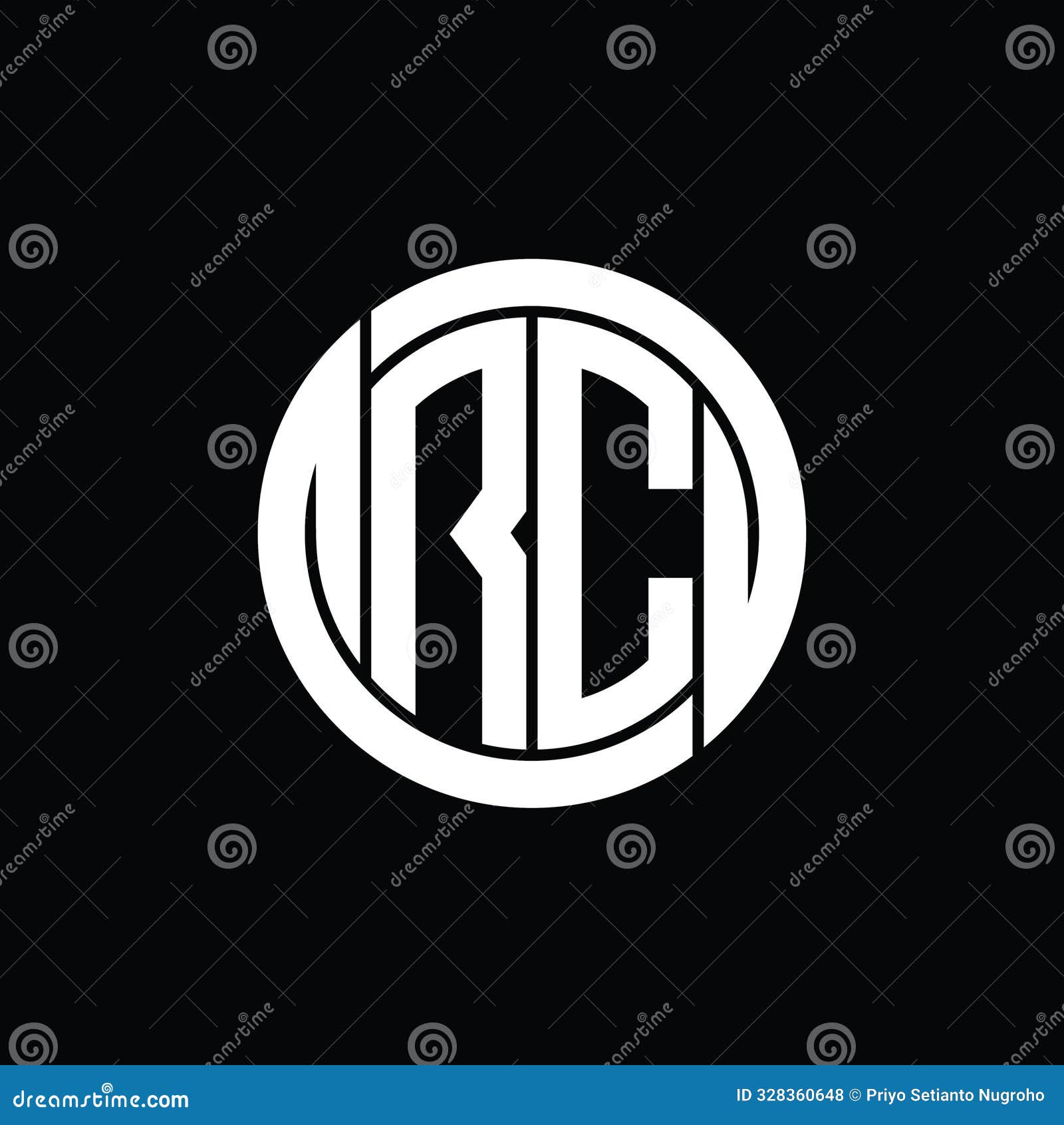 RC Logo Monogram Shield Inside Circle Shape Vector Images Design ...