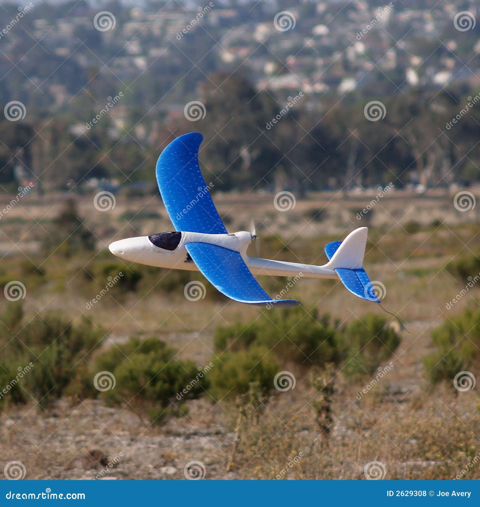 RC Plane Lands in the Dessert Stock Photo - Image of wings, control ...