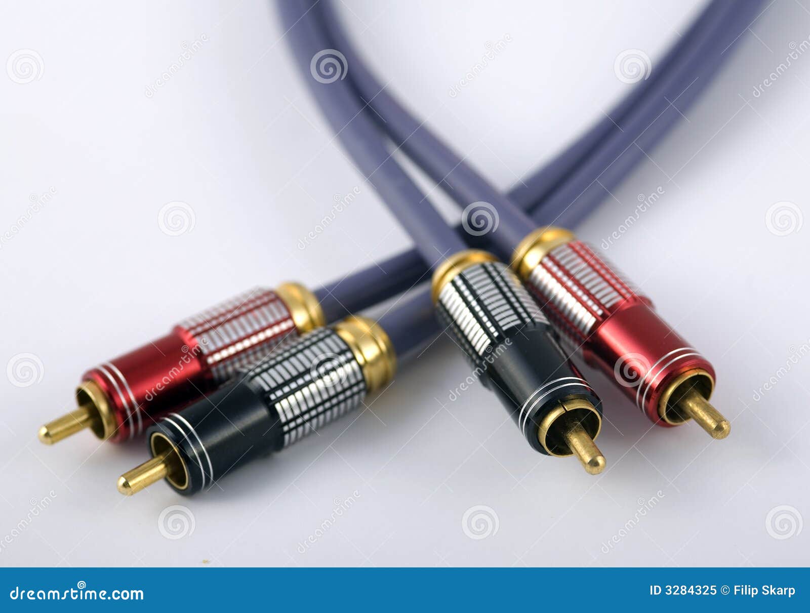 RCA Cable stock image. Image of fidelity, connectors, contact - 3284325