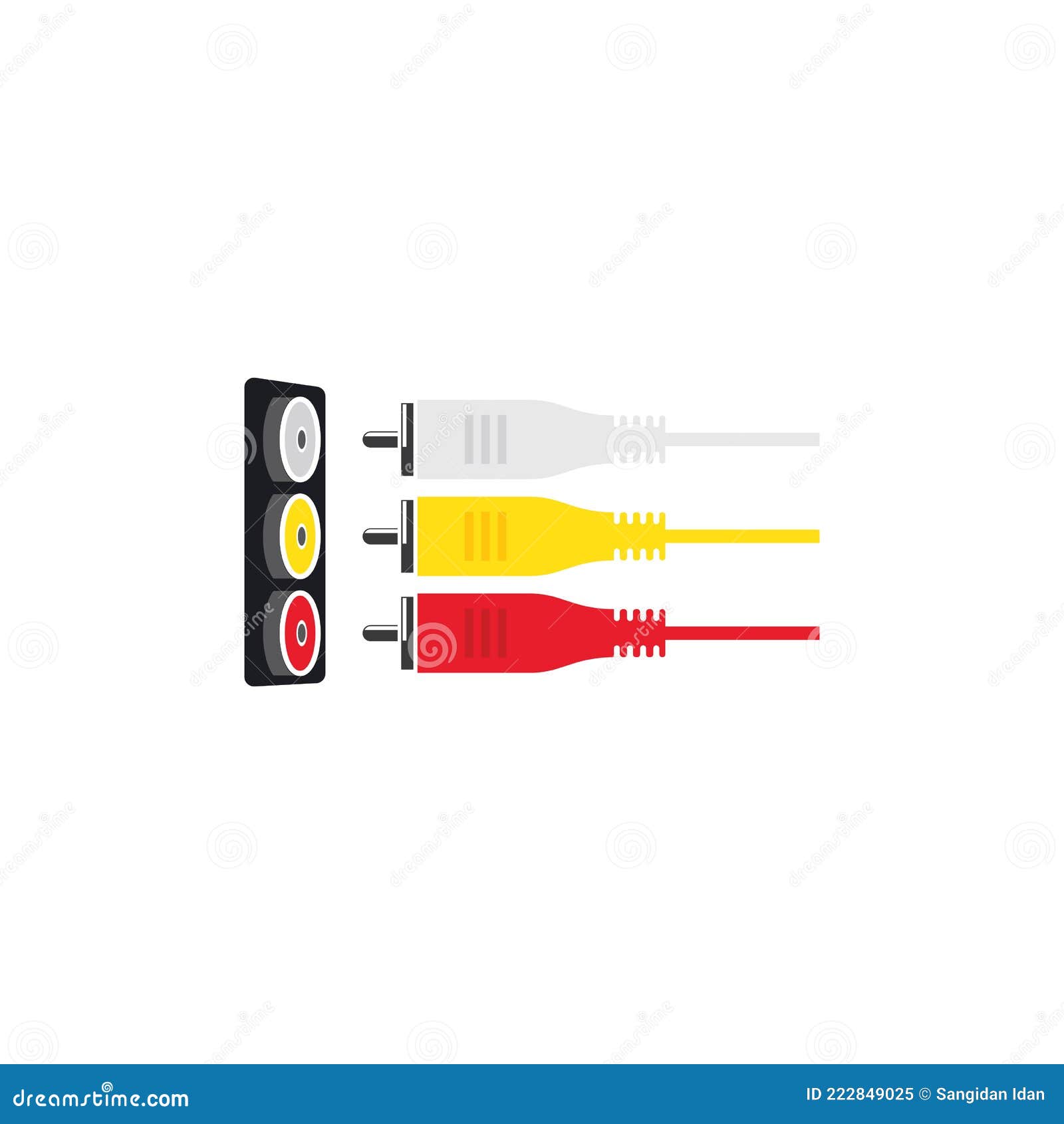 RCA Cable Icon Vector Illustration Design Stock Vector - Illustration ...