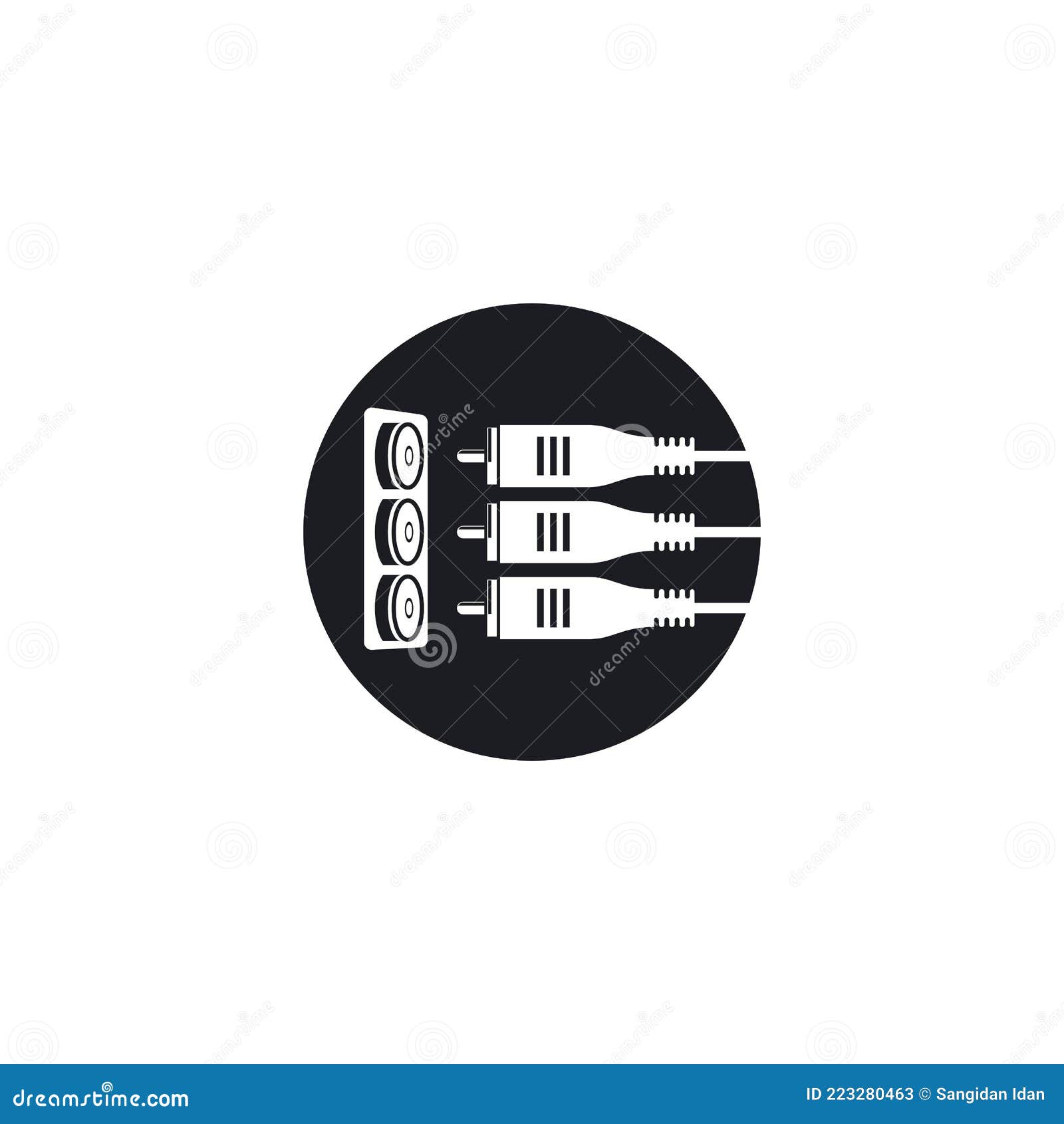 RCA Cable Icon Vector Illustration Design Stock Vector - Illustration ...
