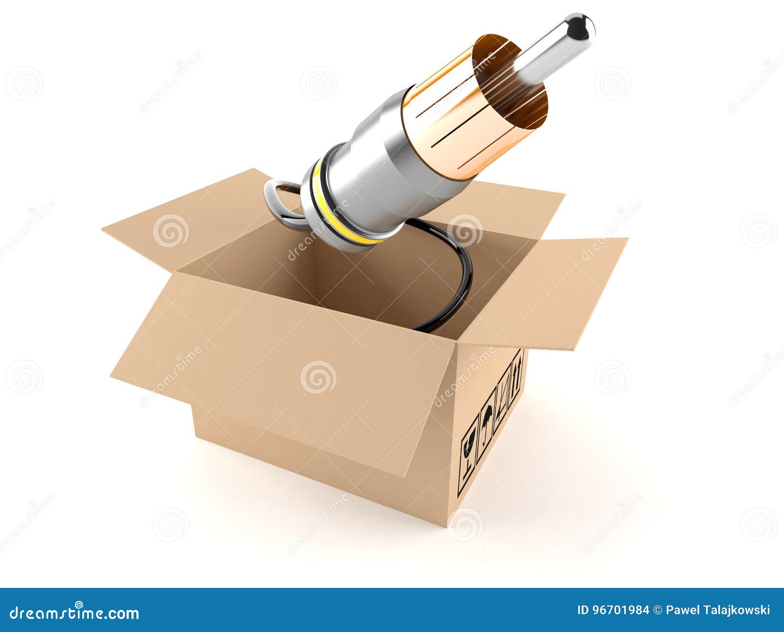 RCA Cable With Package Stock Photography | CartoonDealer.com #96701984