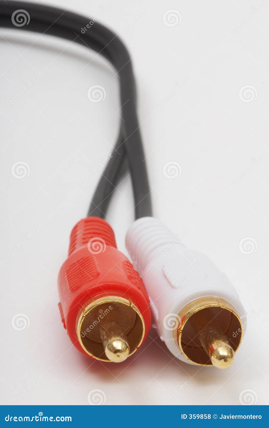 RCA connectors pairs stock photo. Image of surround, video - 359858