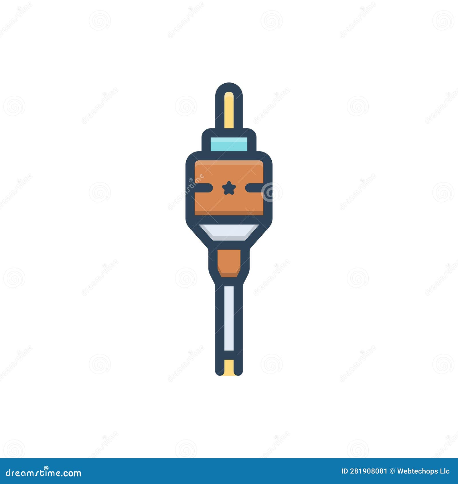 Color Illustration Icon for Rca, Jack and Pluag Stock Vector ...