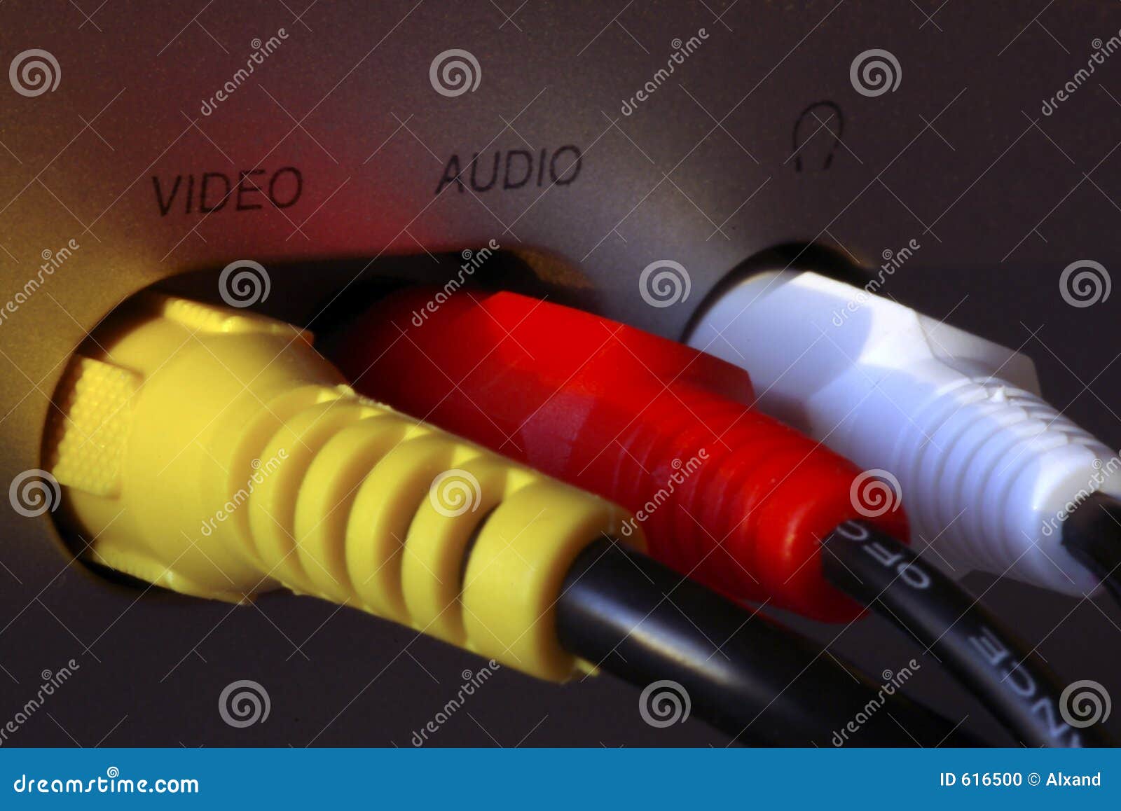 RCA plug-ins stock photo. Image of audio, isolated, analog - 616500