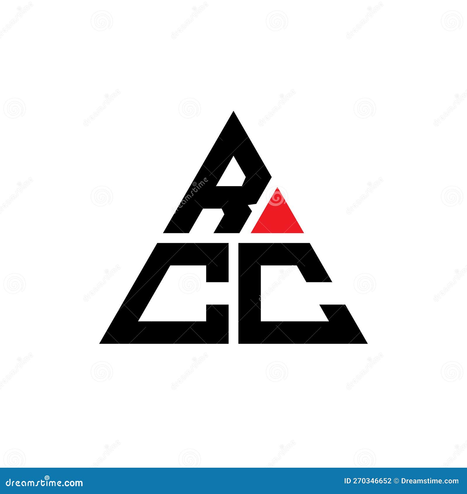 RCC Triangle Letter Logo Design with Triangle Shape. RCC Triangle Logo ...