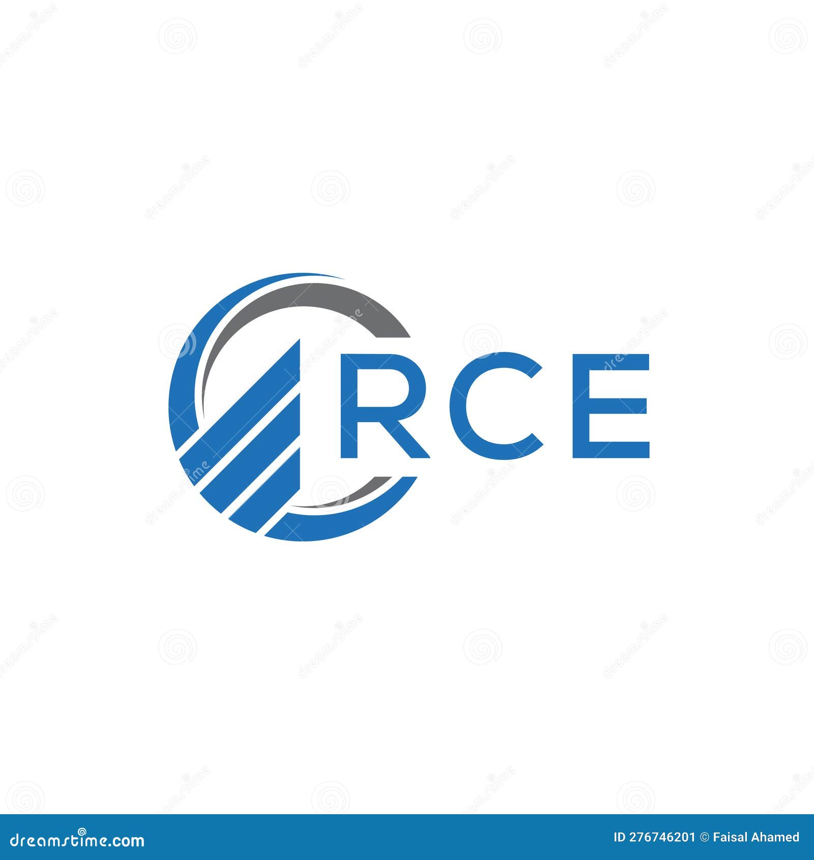 RCE Abstract Technology Logo Design on White Background. RCE Creative ...
