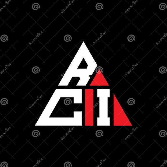RCI Triangle Letter Logo Design with Triangle Shape. RCI Triangle Logo ...