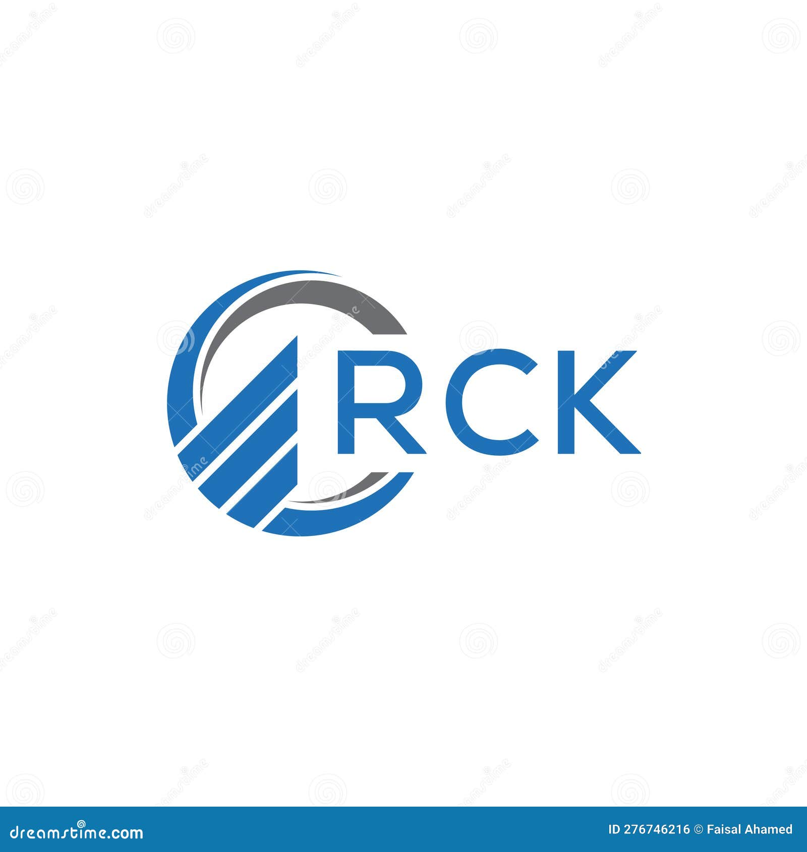 RCK Abstract Technology Logo Design on White Background. RCK Creative ...