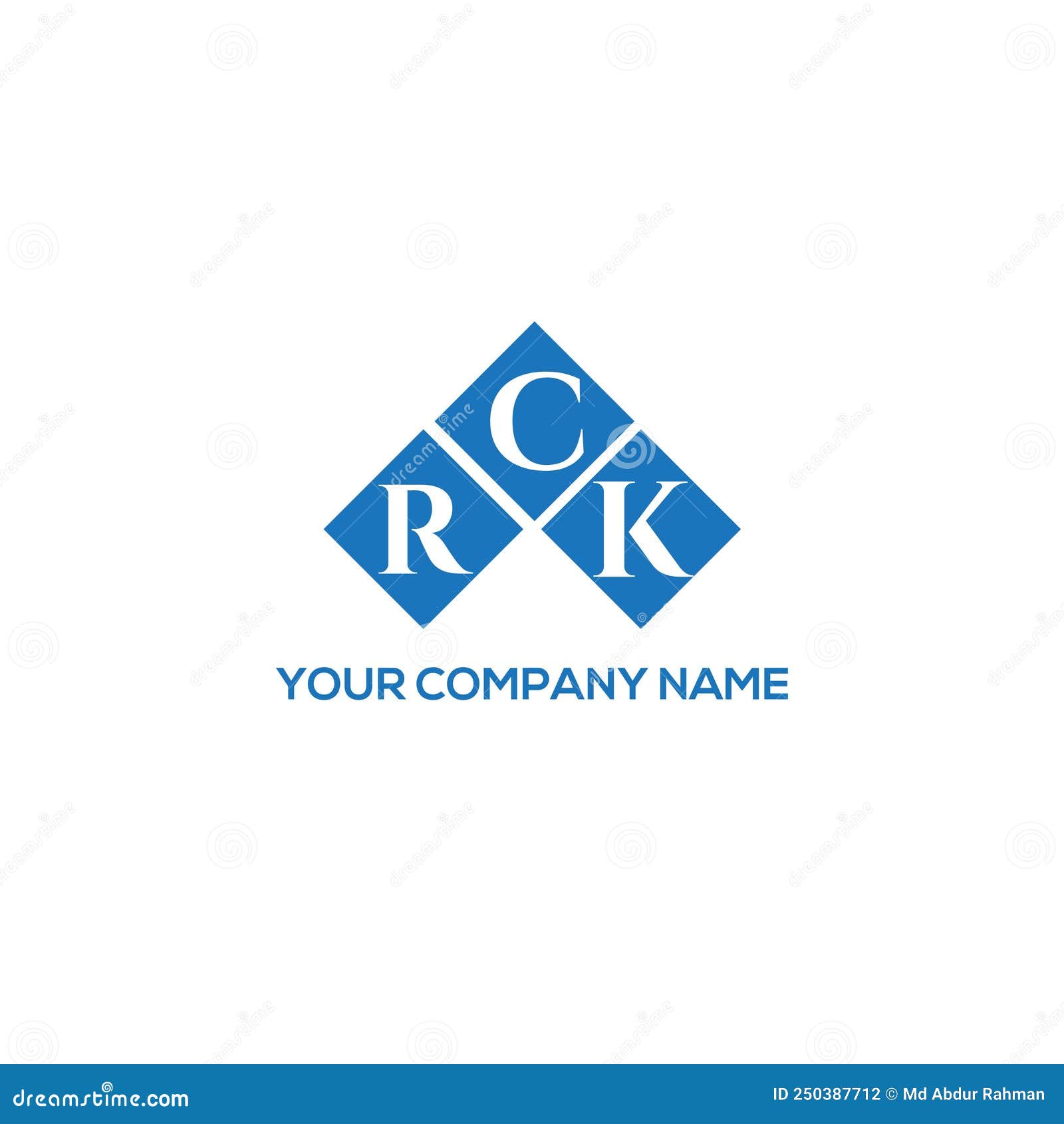 RCK Letter Logo Design on BLACK Background. RCK Creative Initials ...