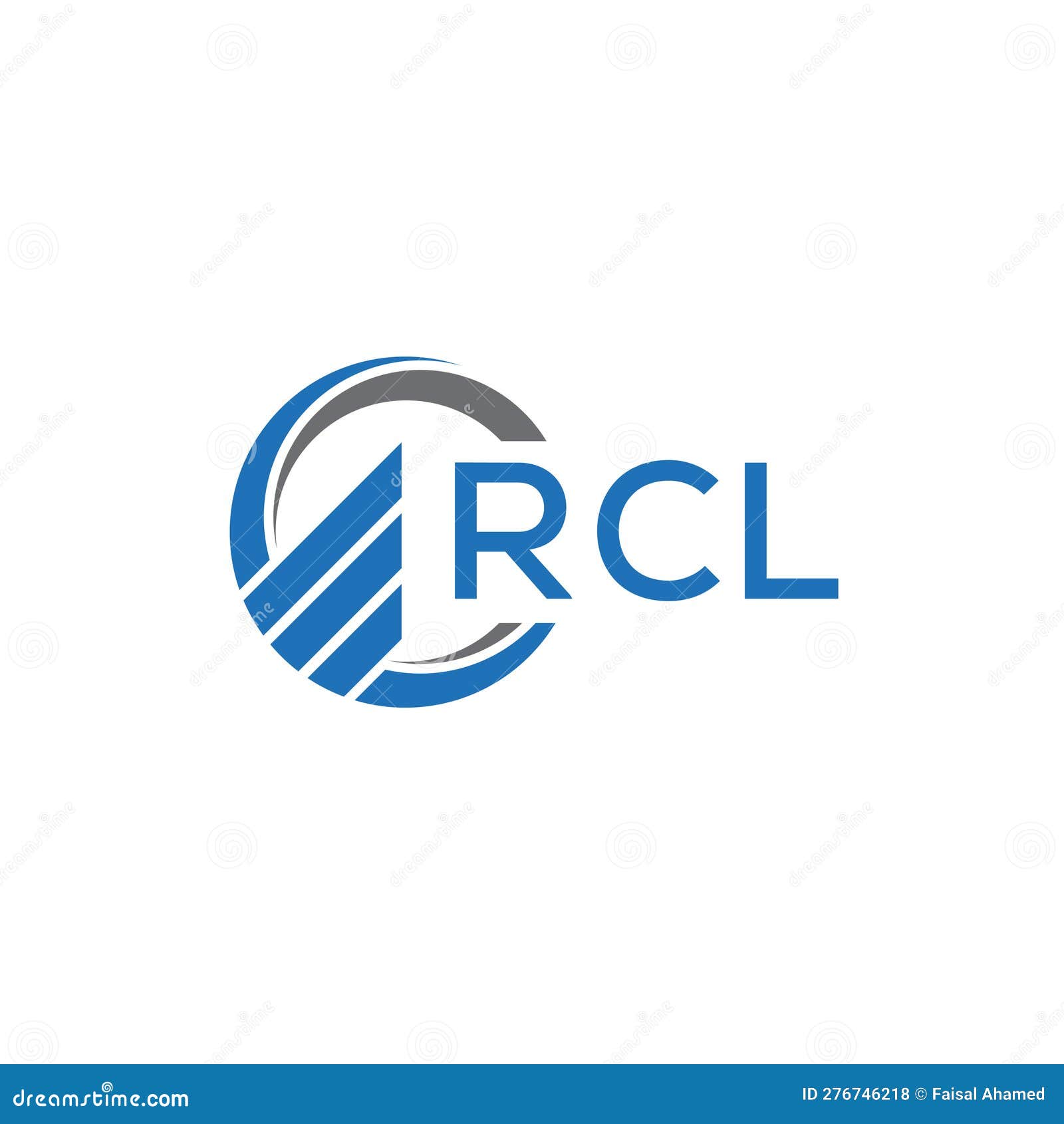 RCL Abstract Technology Logo Design on White Background. RCL Creative ...