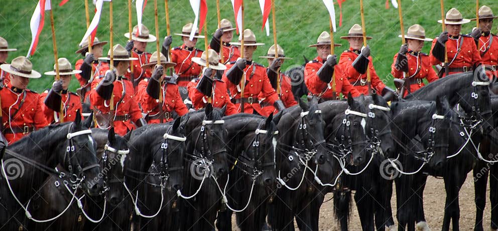 RCMP editorial stock image. Image of honor, horses, canada - 15825259