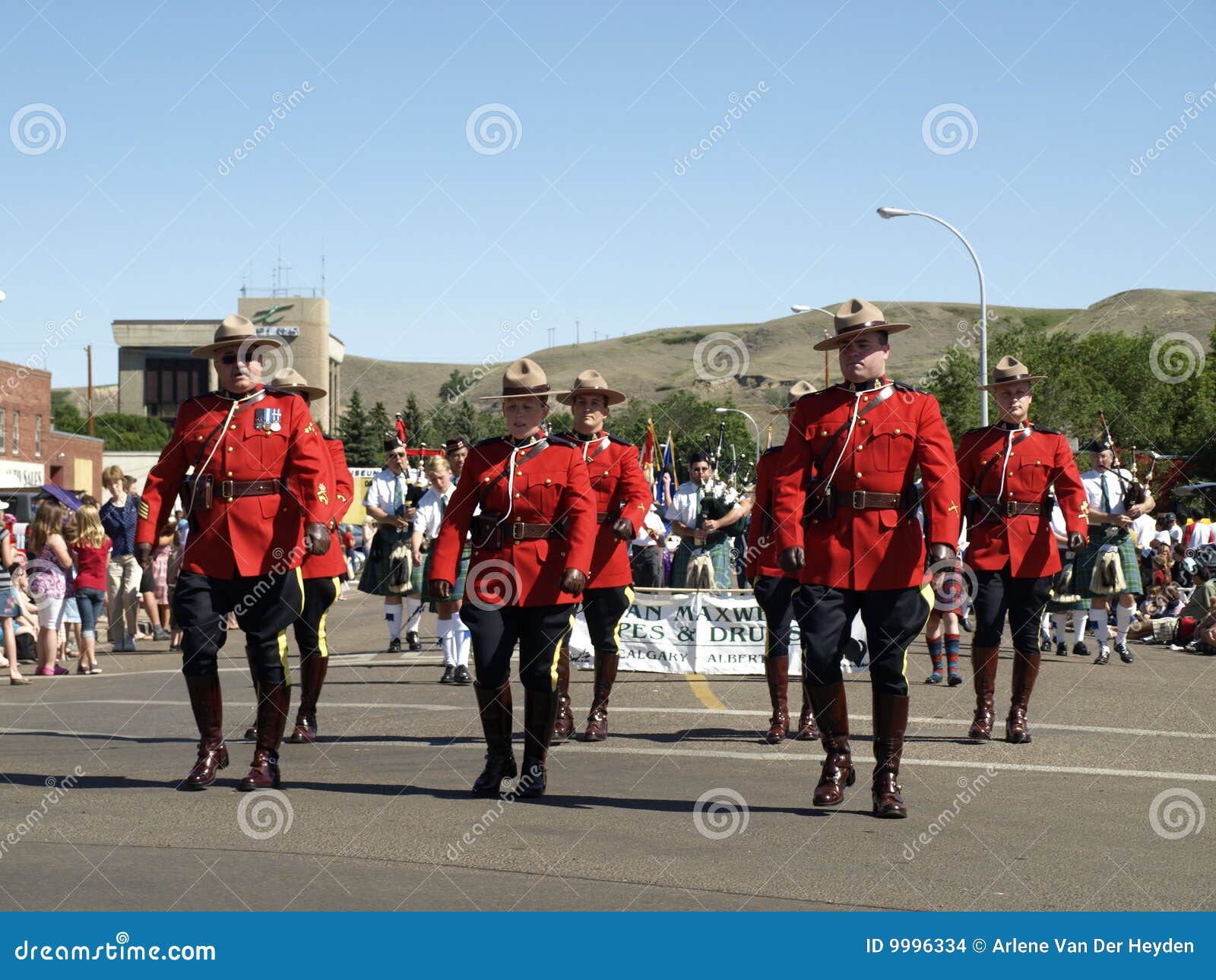 Rcmp canada day parade. editorial stock image. Image of drumheller ...