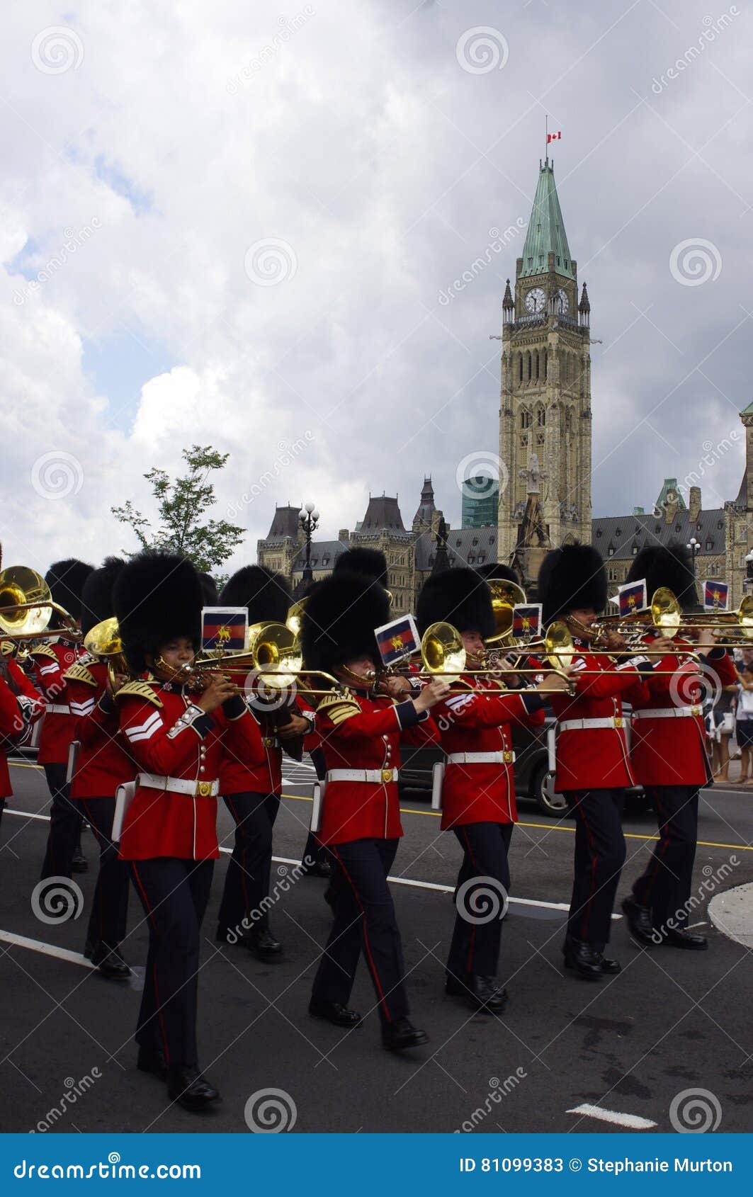 RCMP marching band editorial stock photo. Image of uniform - 81099383