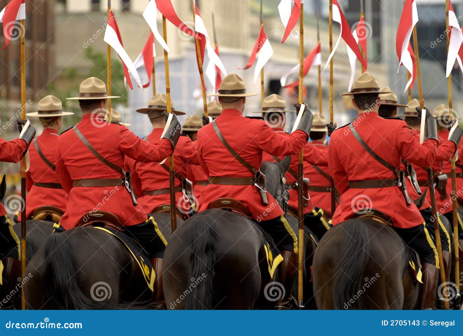 RCMP Riders editorial stock photo. Image of horseback - 2705143