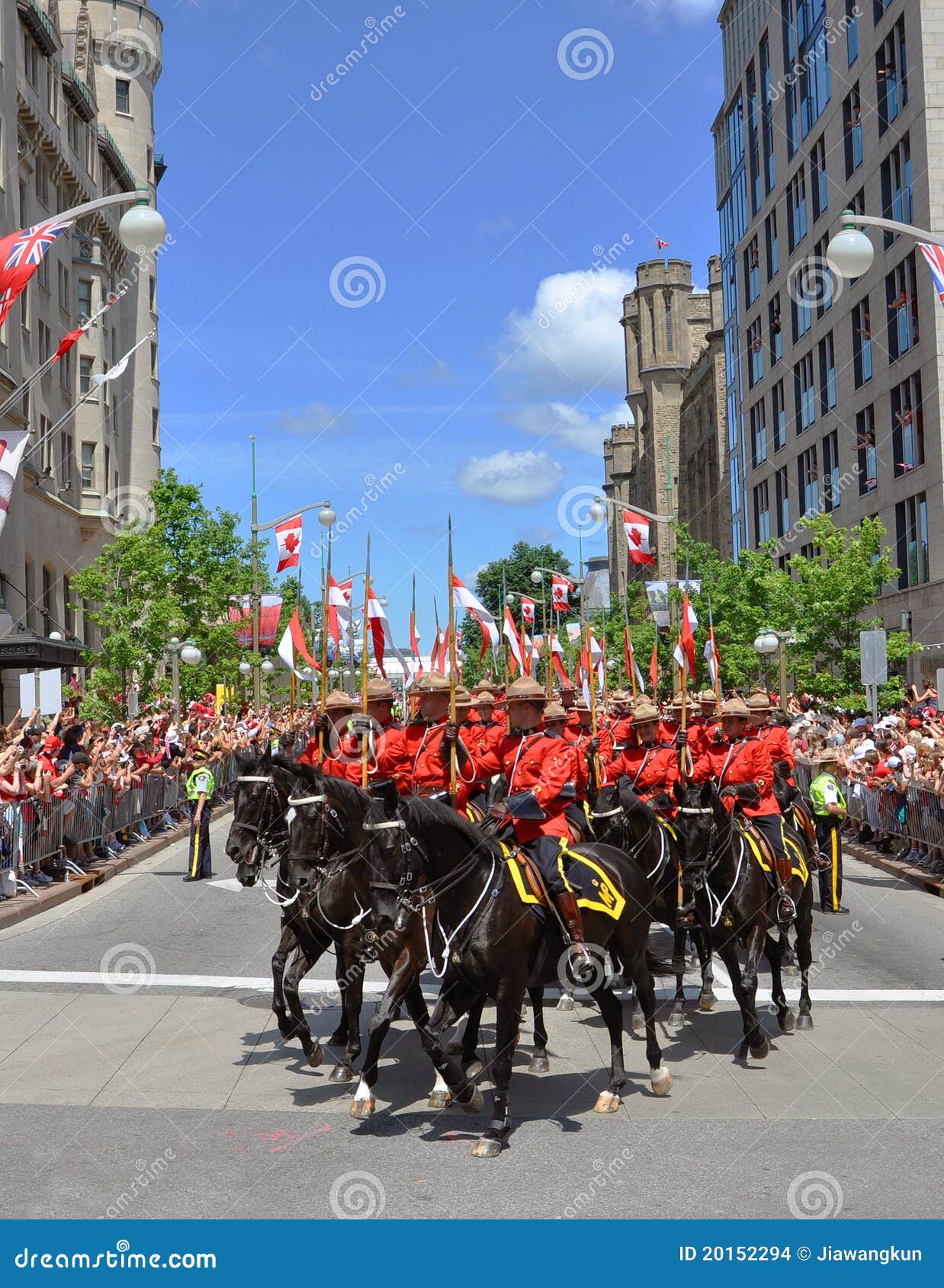 RCMP Riding in Canada Day, Ottawa Editorial Stock Image - Image of ...