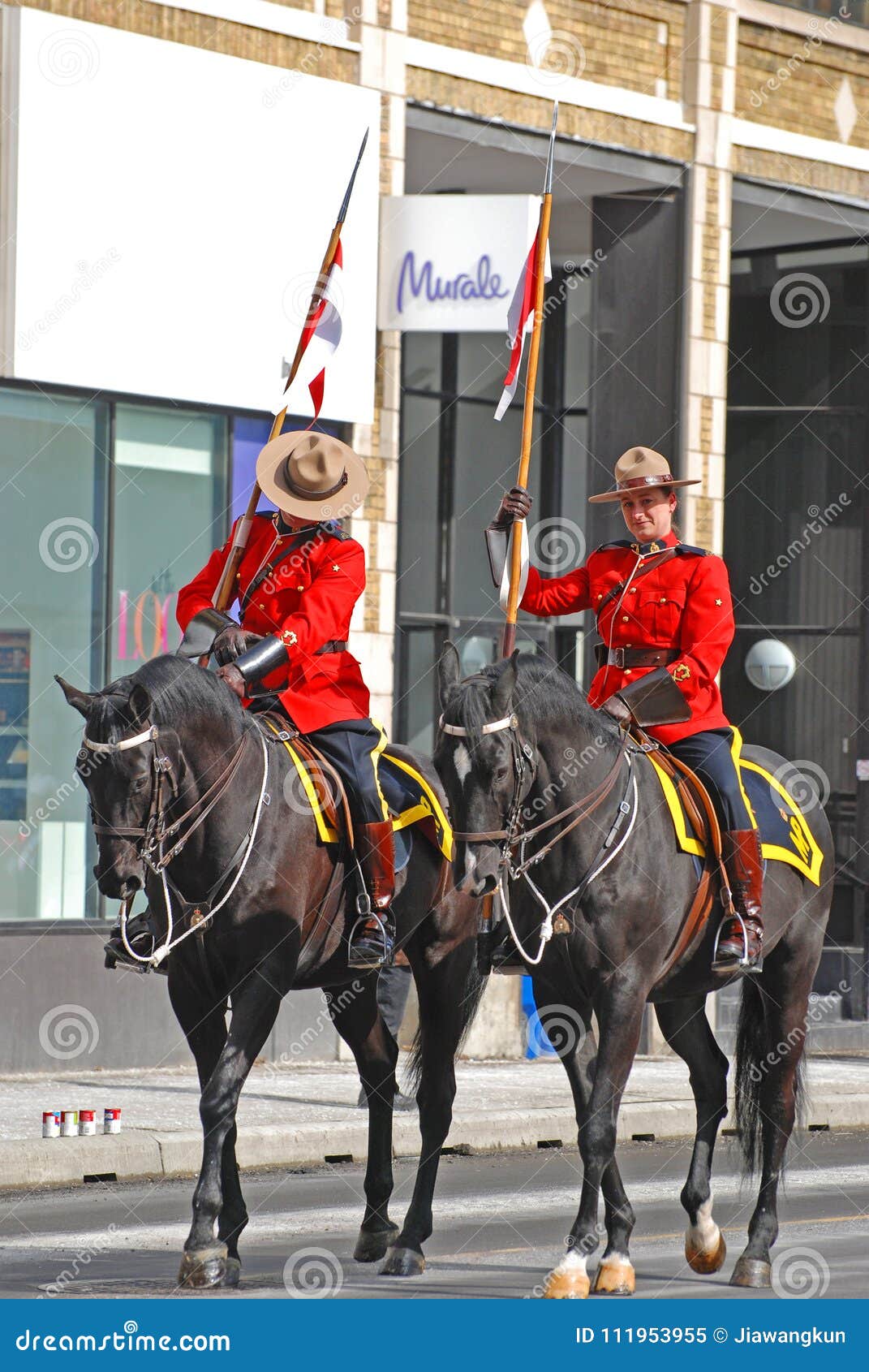 RCMP Riding in Saint Patrick S Day Parade, Ottawa, Canada Editorial ...