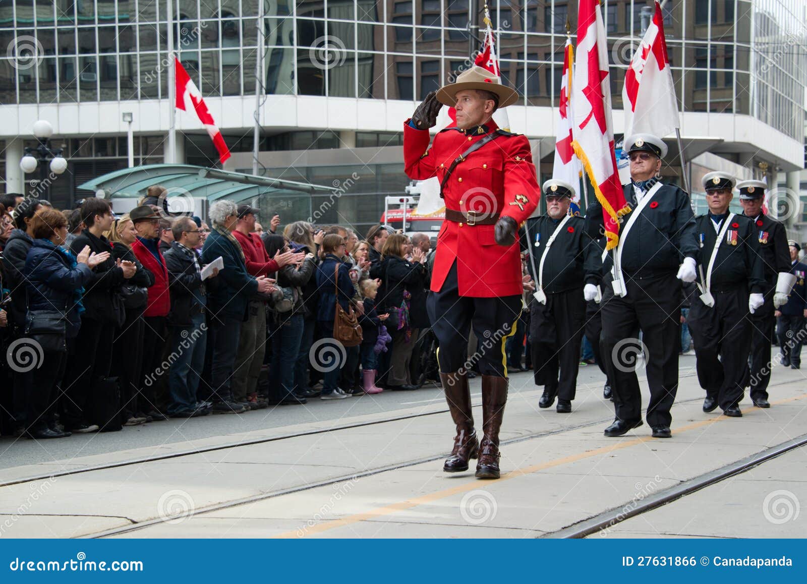 RCMP salutes editorial photo. Image of toronto, parade - 27631866