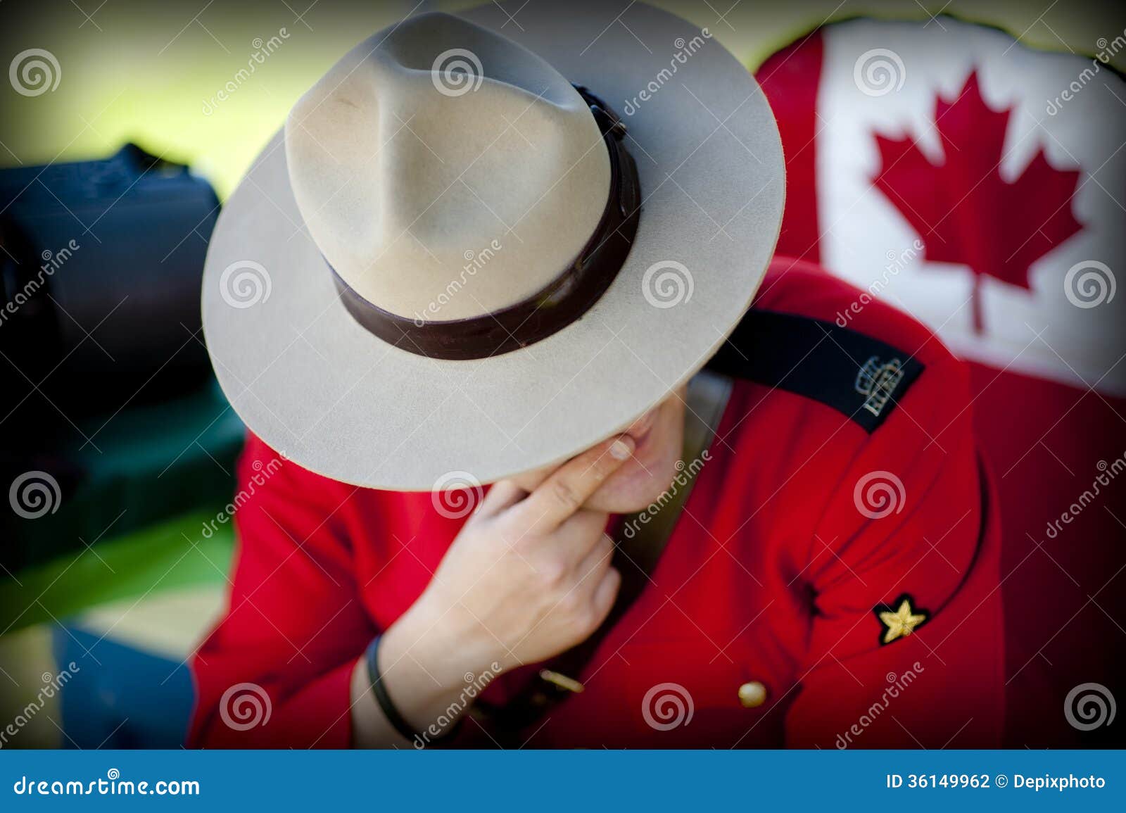 RCMP und Stetson redaktionelles stockfotografie. Bild von eingebürgert ...