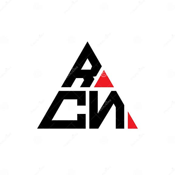RCN Triangle Letter Logo Design with Triangle Shape. RCN Triangle Logo ...