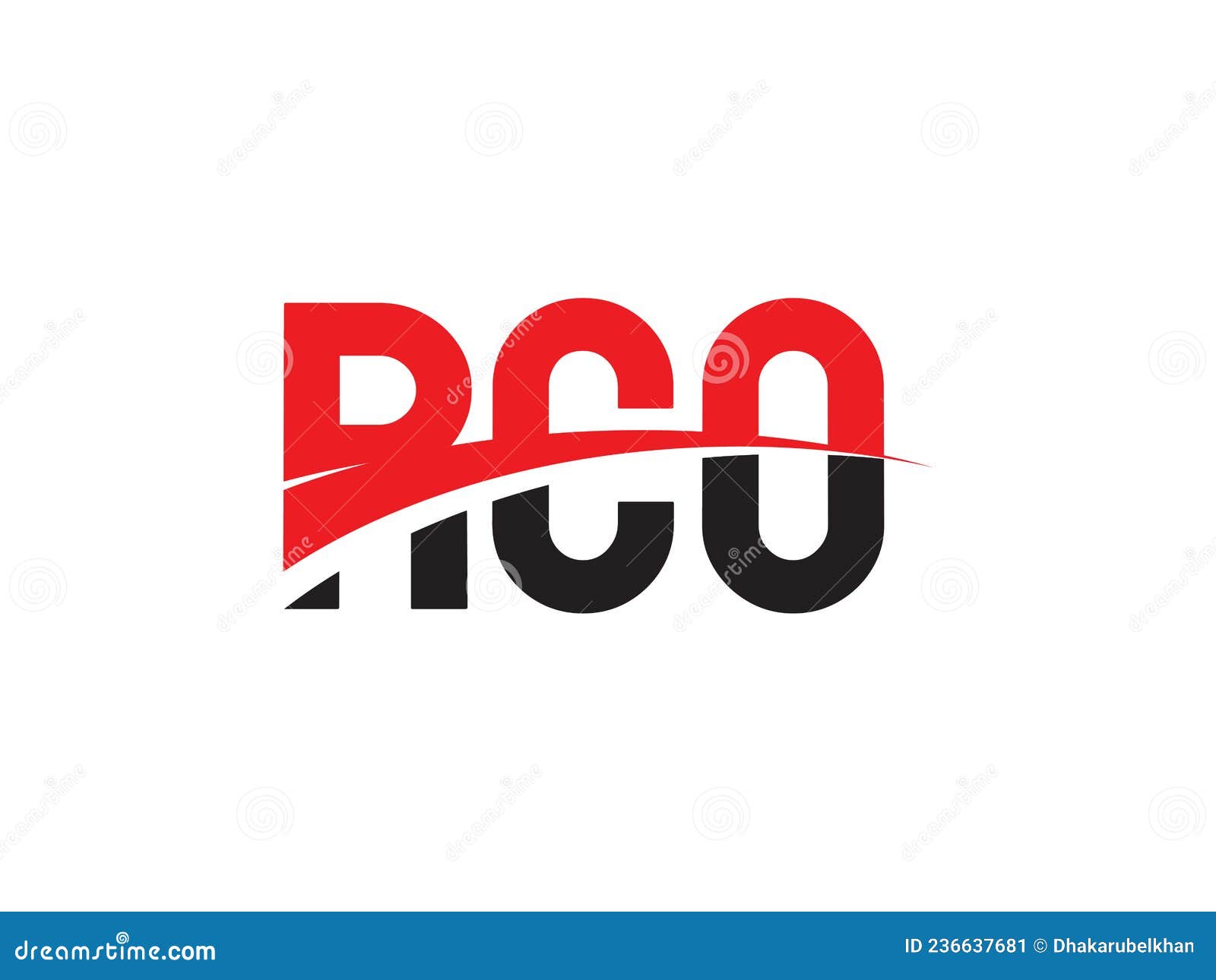 RCO Letter Initial Logo Design Vector Illustration Stock Vector ...