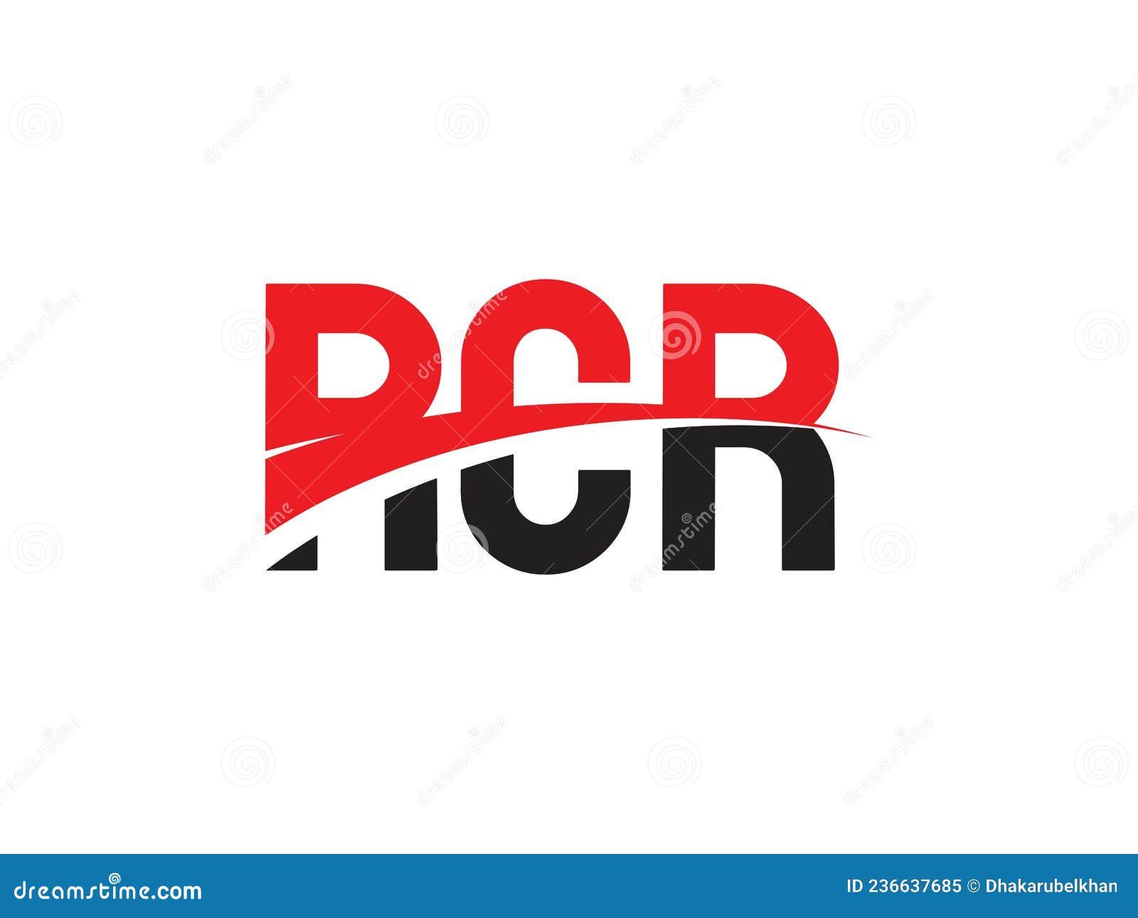 RCR Letter Initial Logo Design Vector Illustration Stock Vector ...