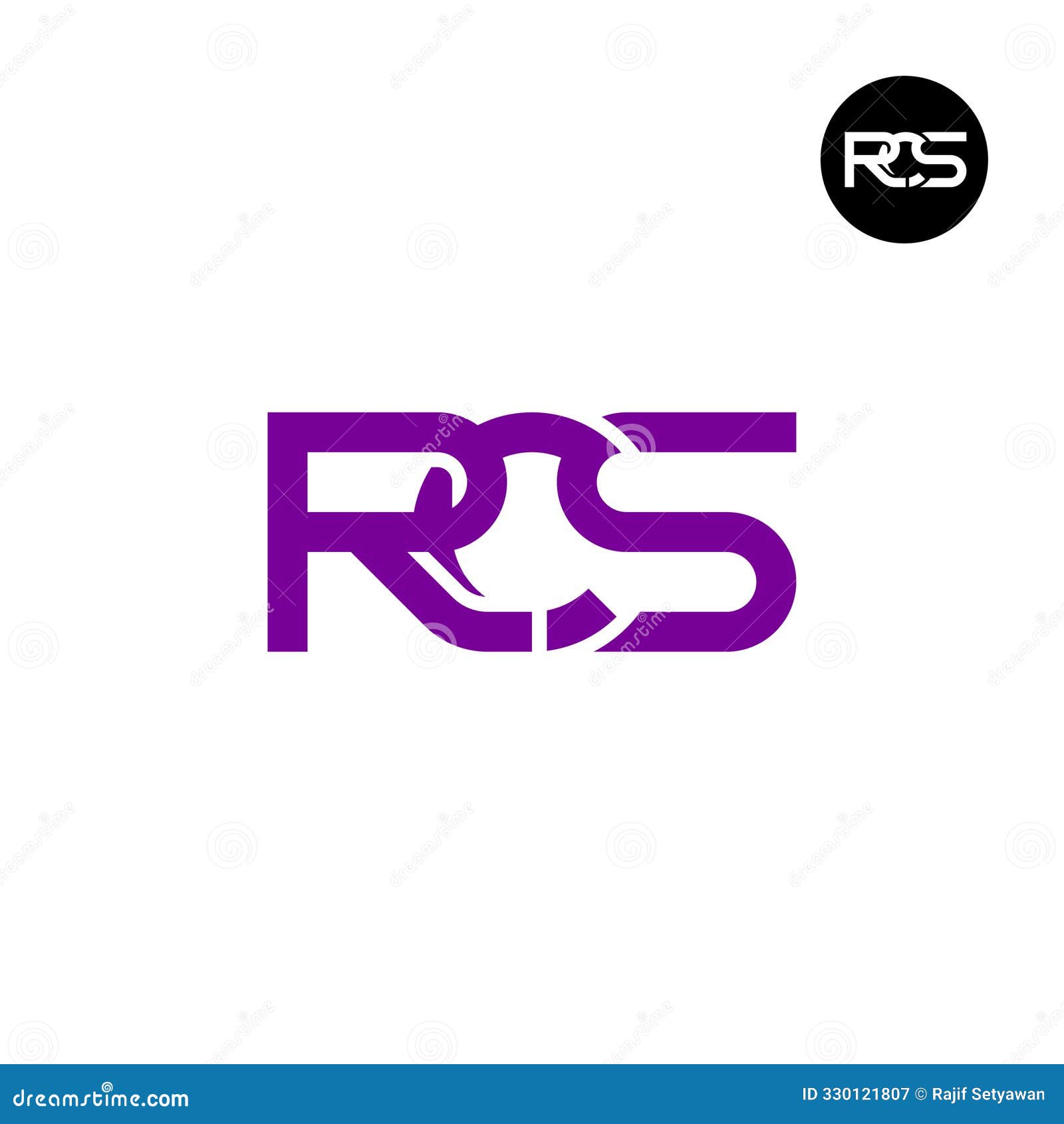 RCS Logo Letter Monogram Design Stock Vector - Illustration of ...