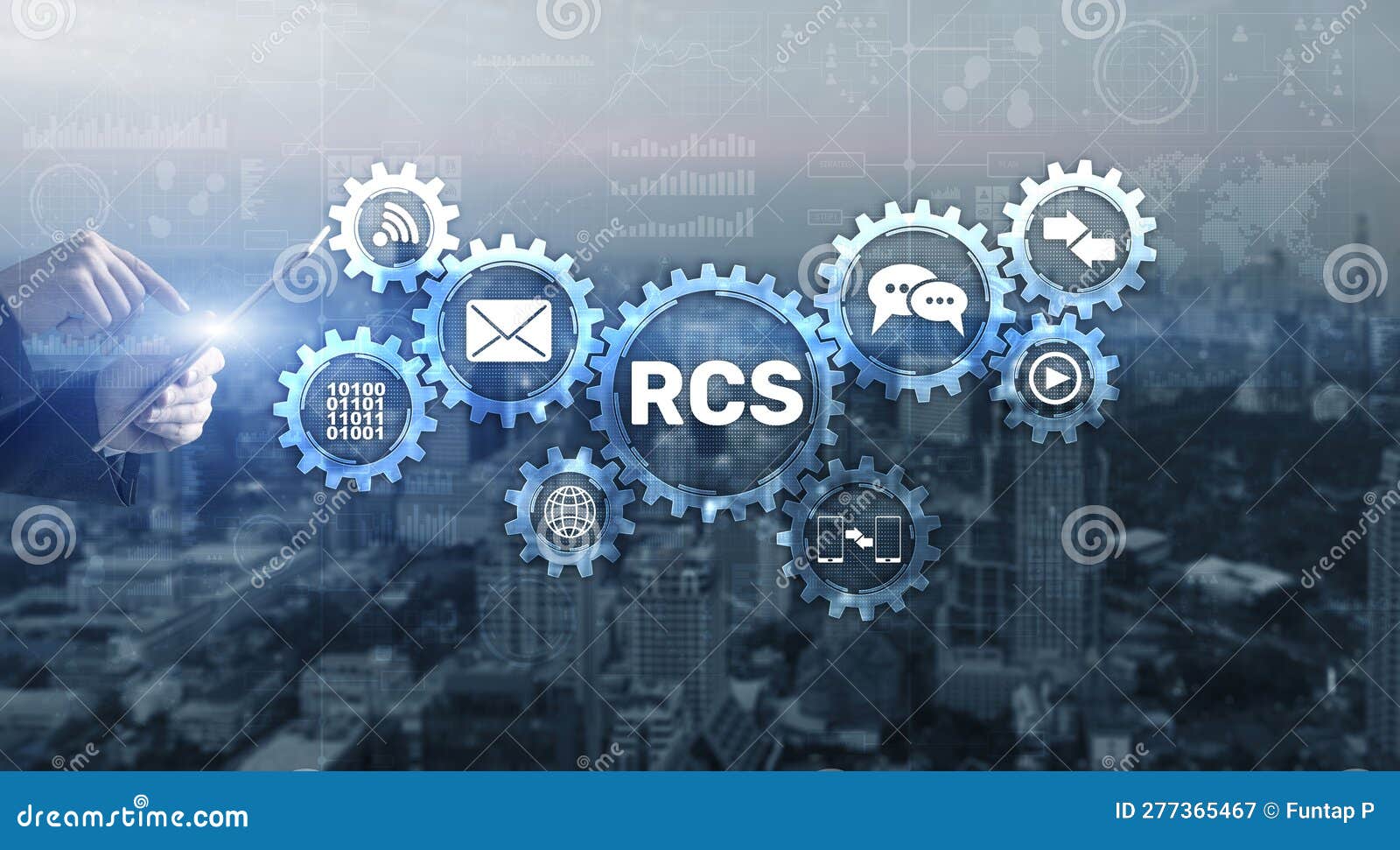 RCS. Rich Communication Services Stock Illustration - Illustration of ...
