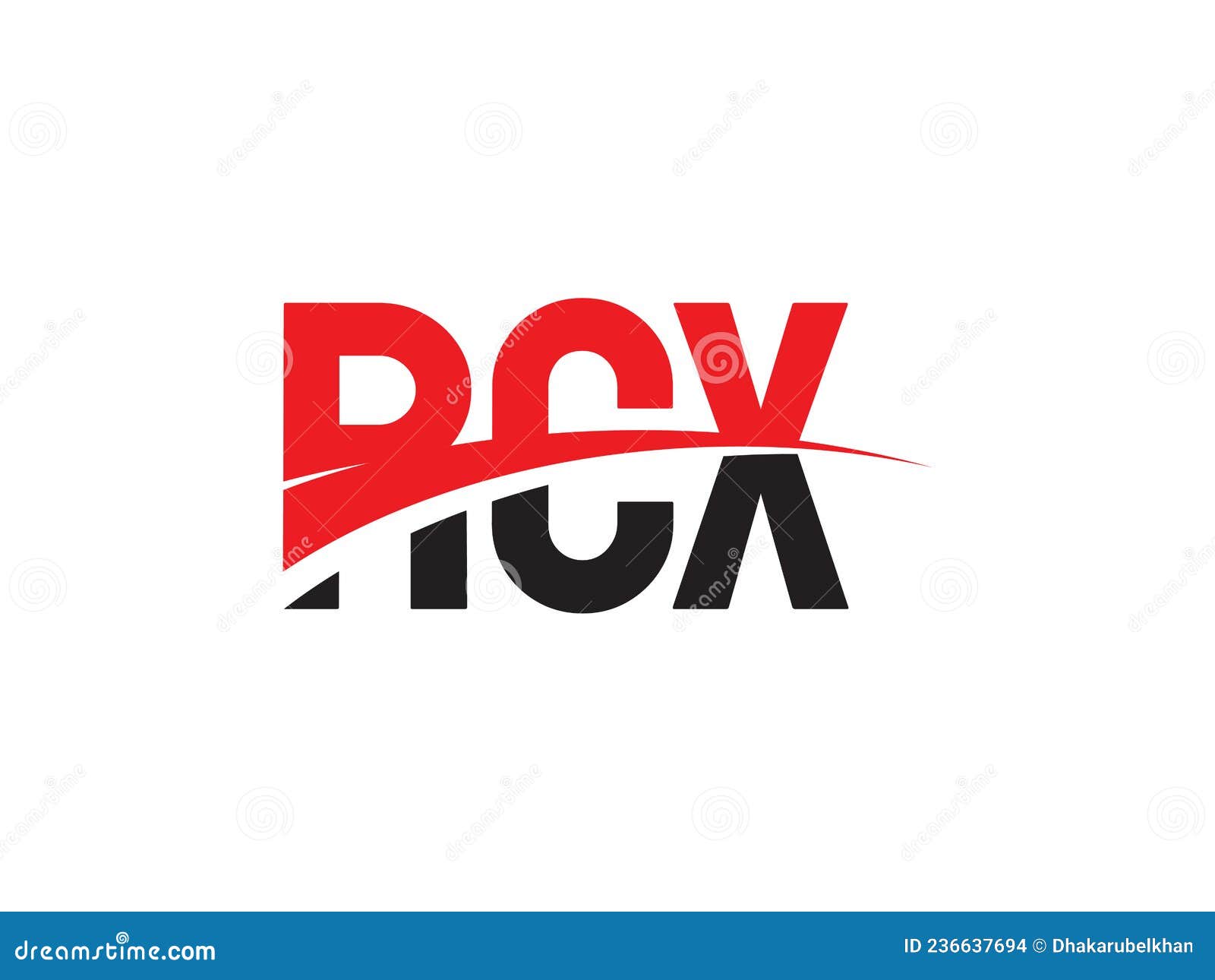 RCX Letter Initial Logo Design Vector Illustration Stock Vector ...