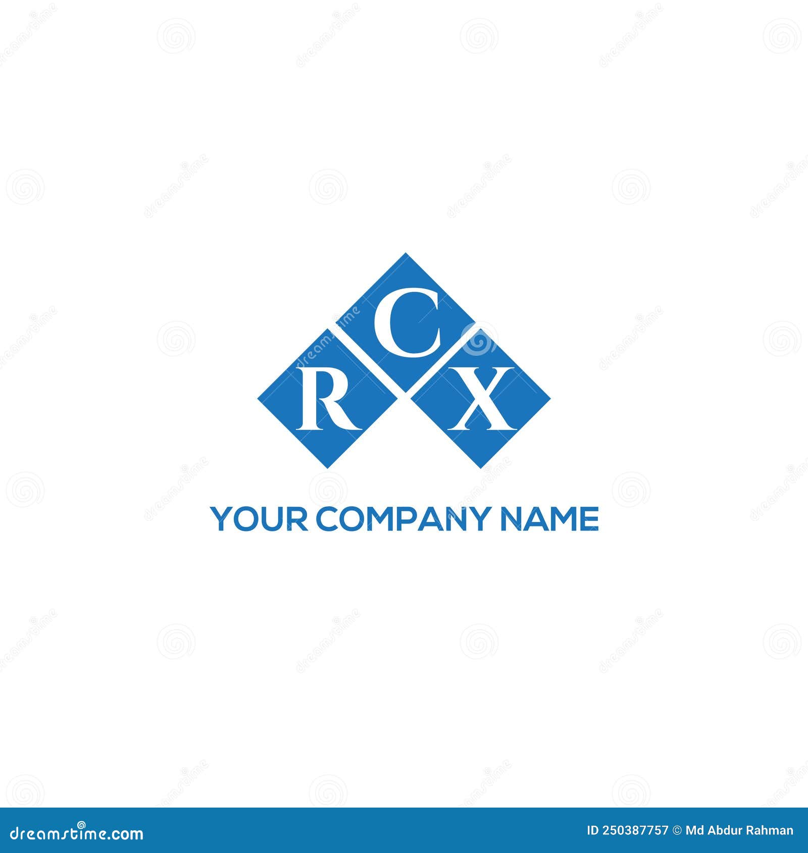 RCX Letter Logo Design on BLACK Background. RCX Creative Initials ...