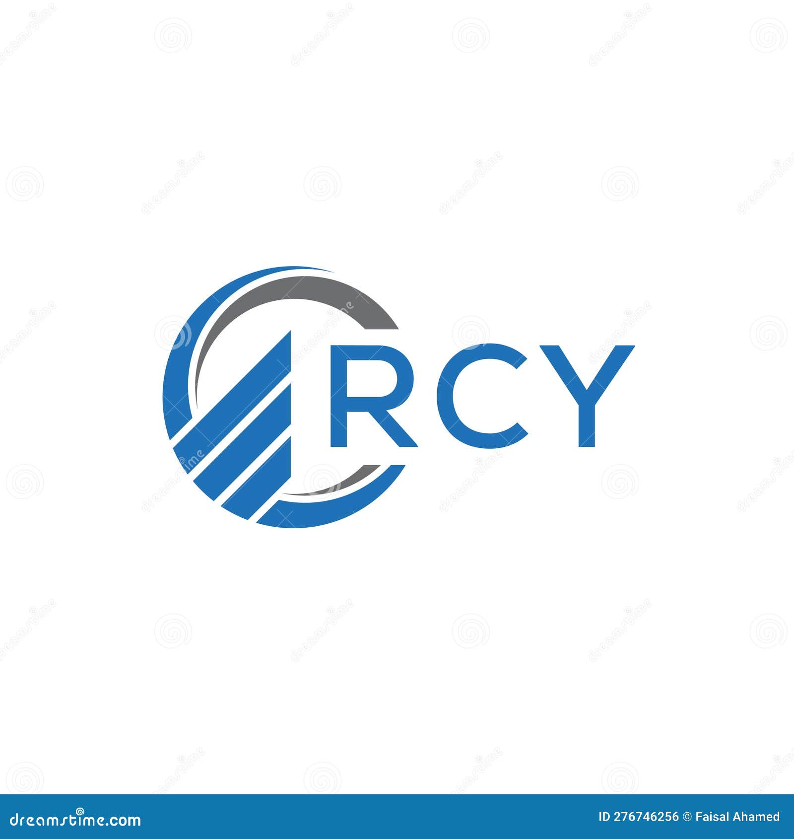 RCY Abstract Technology Logo Design on White Background. RCY Creative ...