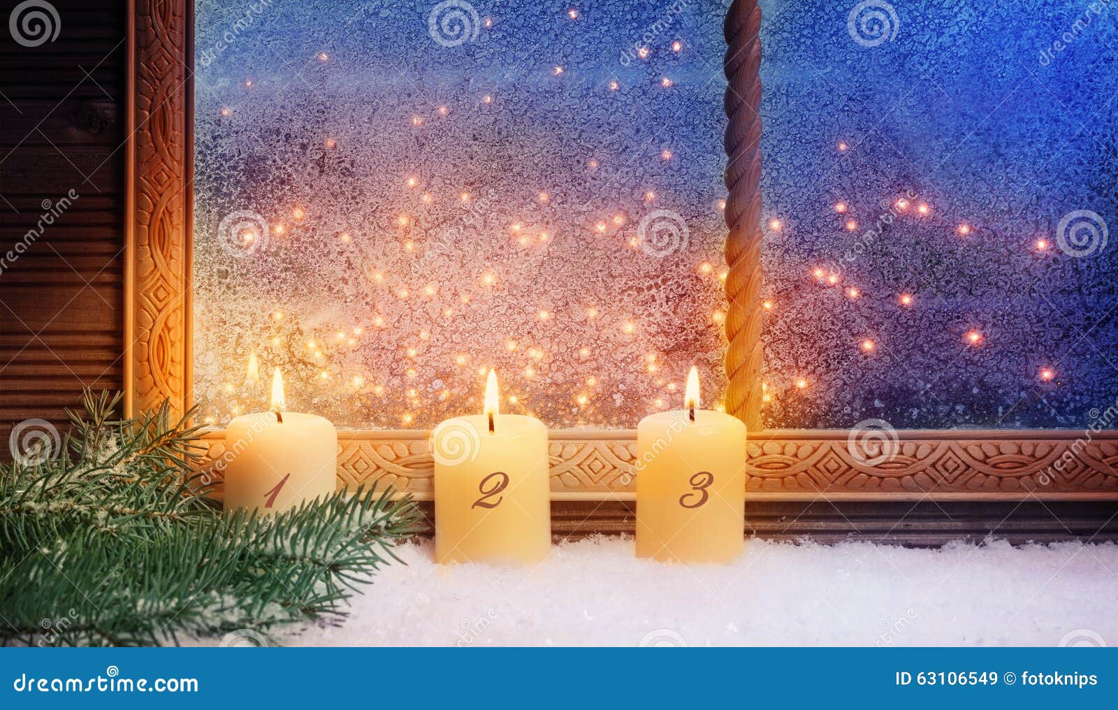 3rd Advent, Window Decorations Stock Image - Image of christmas ...