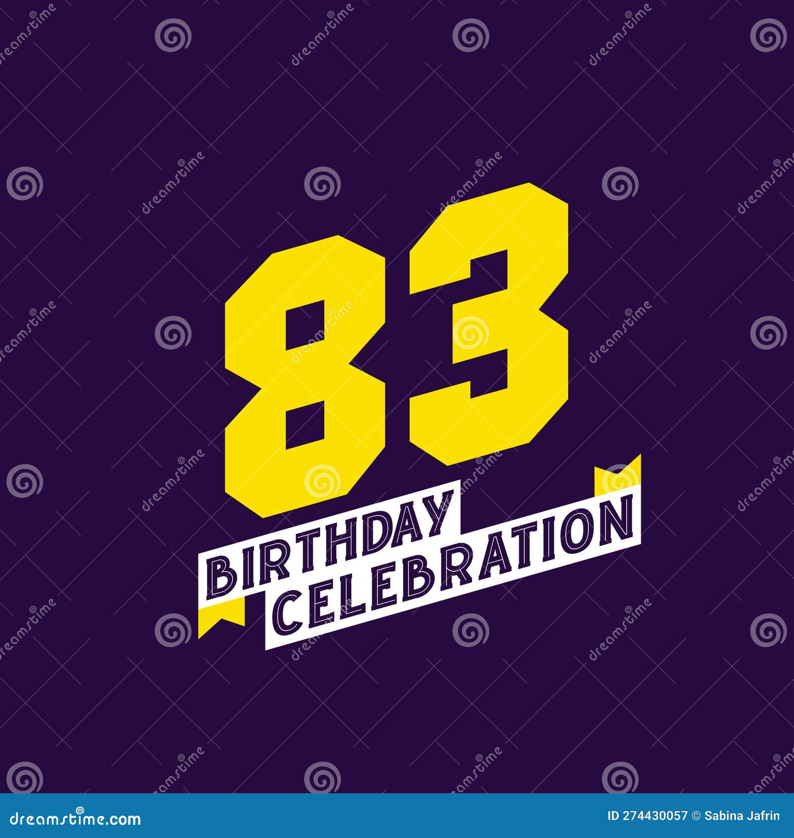 83rd Birthday Card Wishes Illustration | CartoonDealer.com #217681998