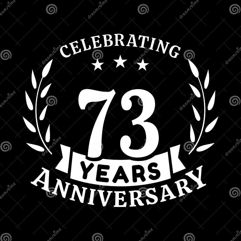 73 Years Anniversary Celebration Logotype. 73rd Anniversary Logo ...