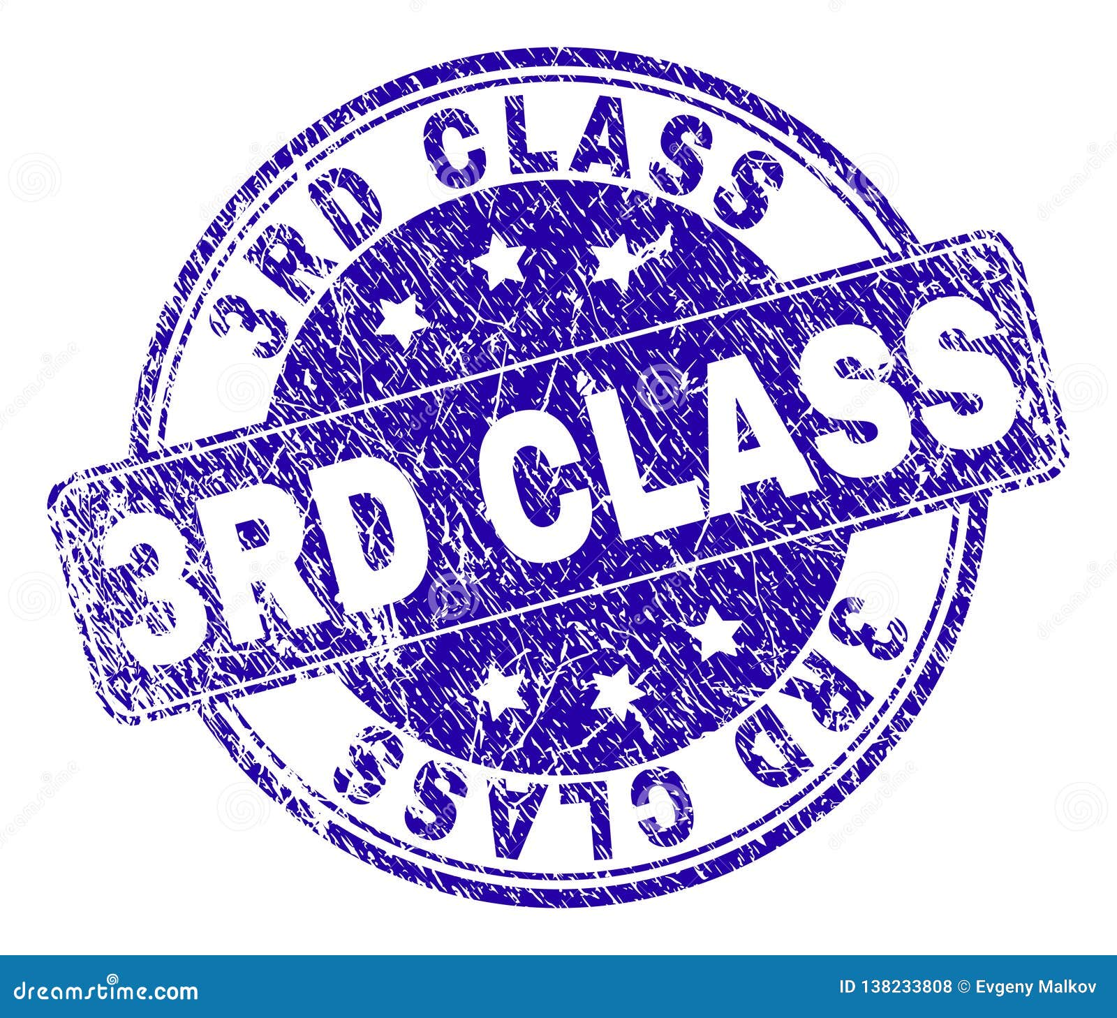 Grunge Textured 3RD CLASS Stamp Seal Stock Vector - Illustration of ...