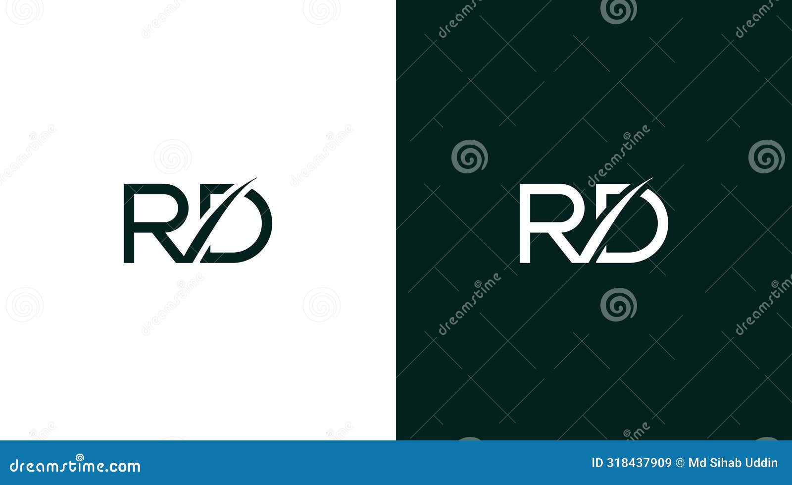 RD,DR Letter Icon Logo Design, RD Icon Brand Identity Design Monogram ...