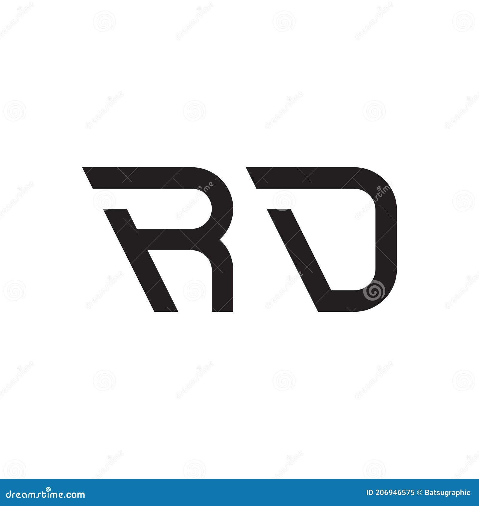 Rd Initial Letter Vector Logo Icon Stock Vector - Illustration of sign ...
