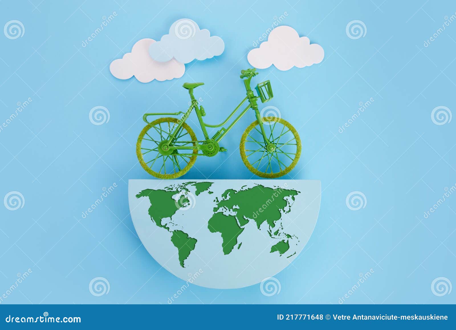 3rd June World Bicycle Day. Green Bicycle and World. Environment ...